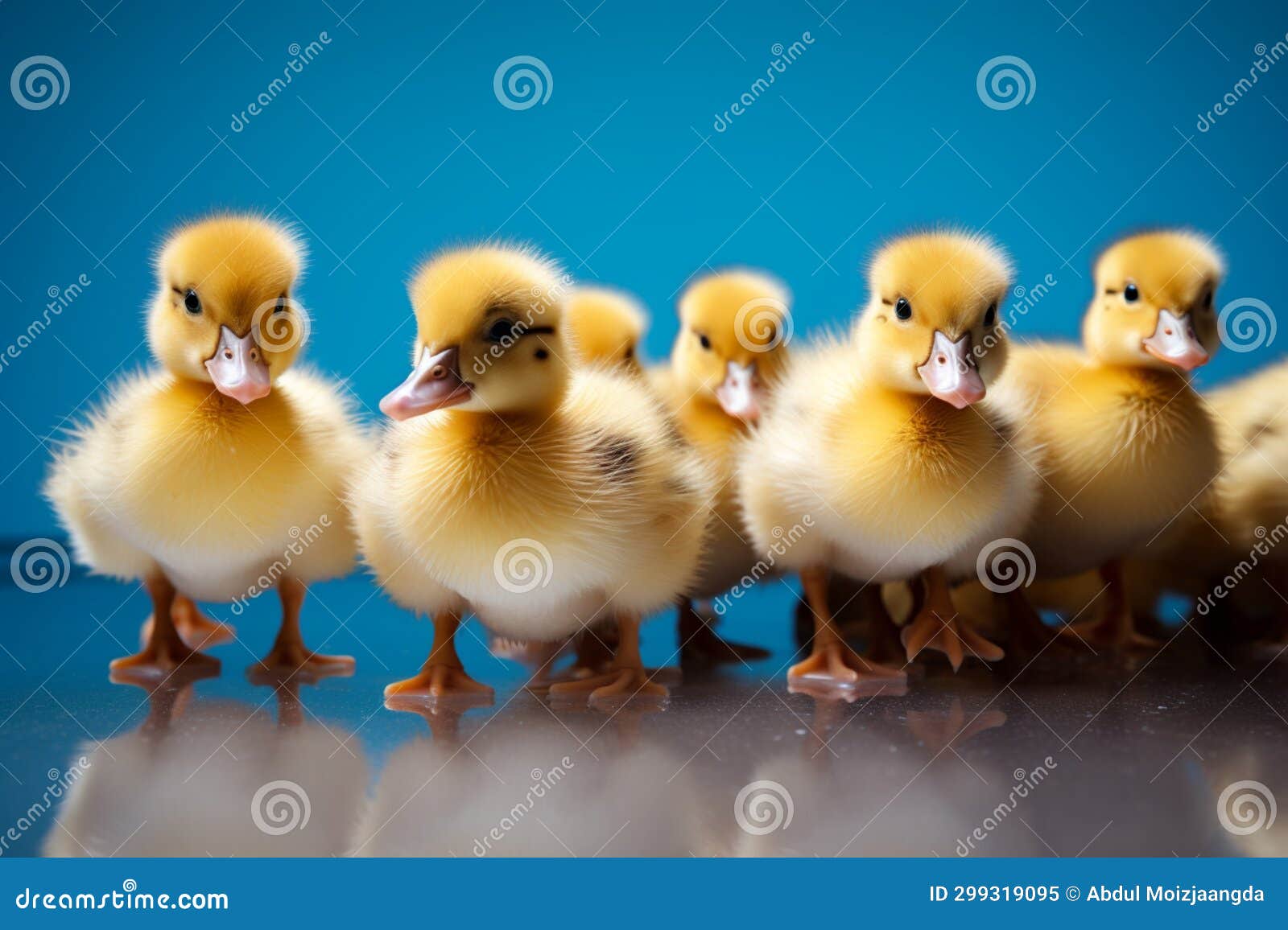 Cute Fluffy Small Little Yellow Ducks Stock Illustration - Illustration ...