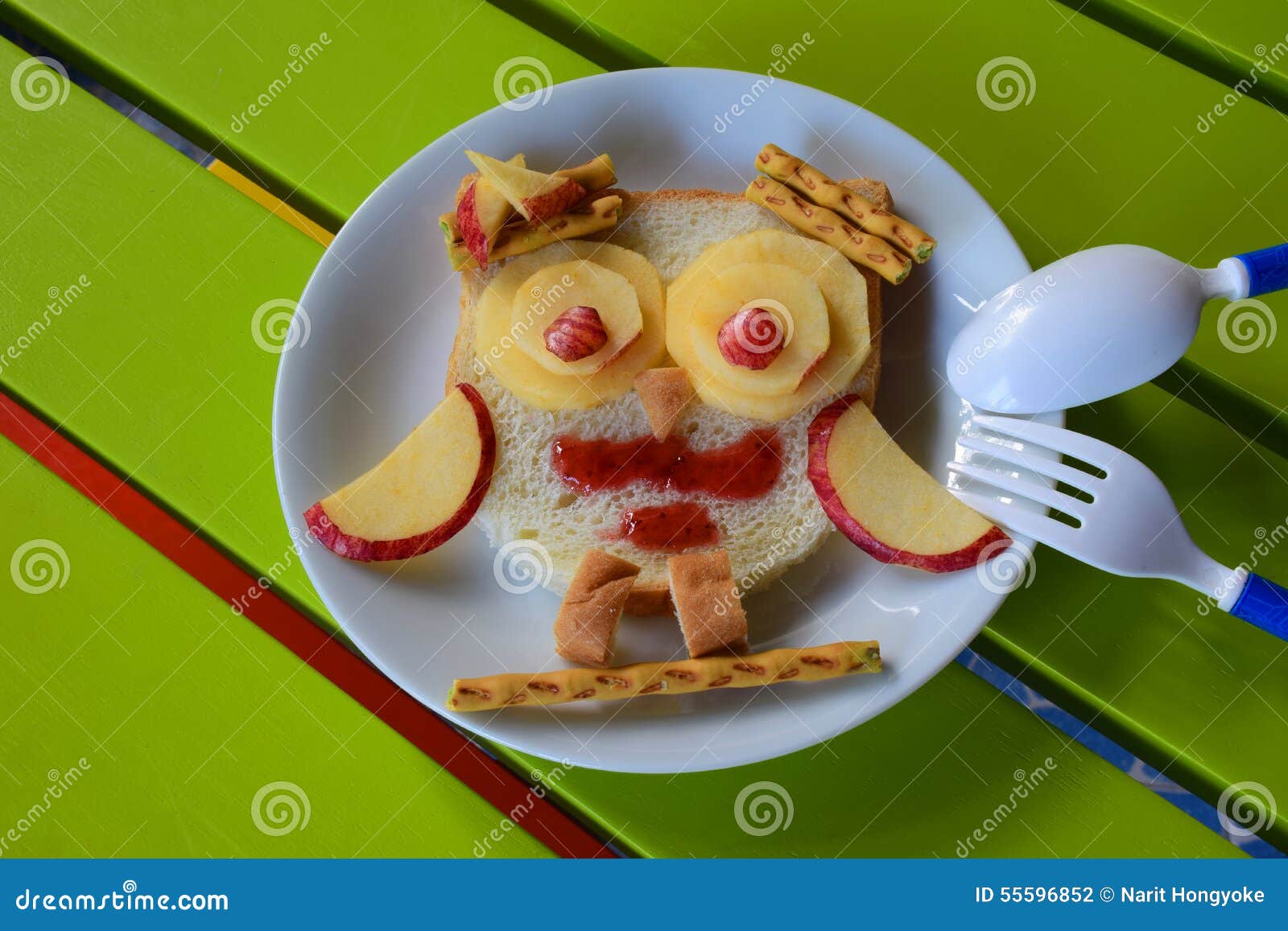 Cute food stock photo. Image of enjoy, colorful, green - 55596852