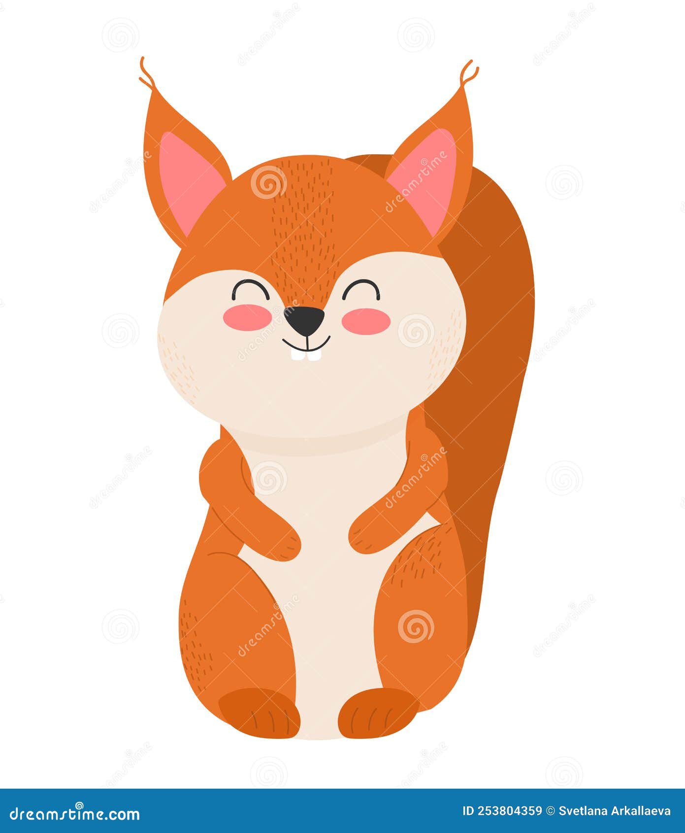 Cute Fox Cartoon. Vector Illustration Stock Vector - Illustration of ...