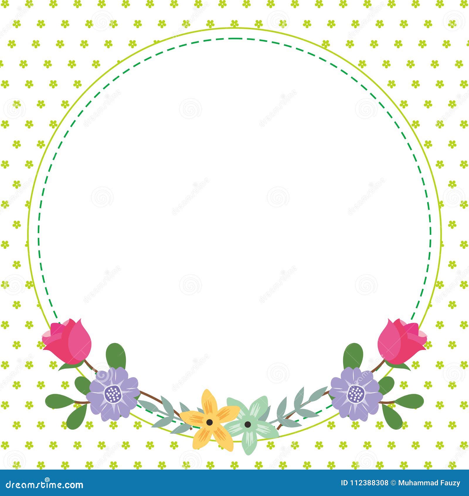 Cute Frame / Border with Ornament Stock Vector - Illustration of ...