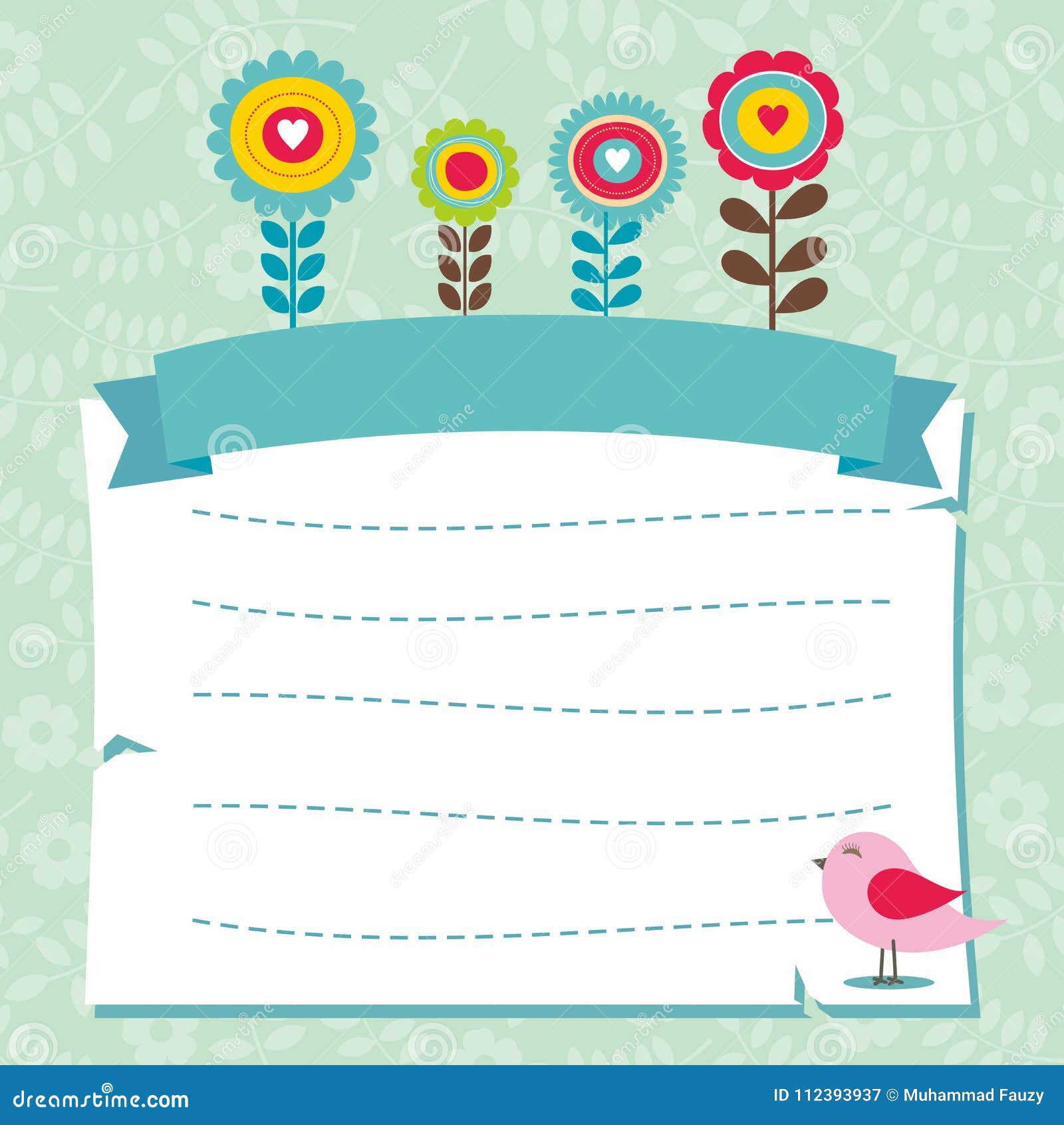 Cute Frame / Border with Ornament Stock Vector - Illustration of party ...