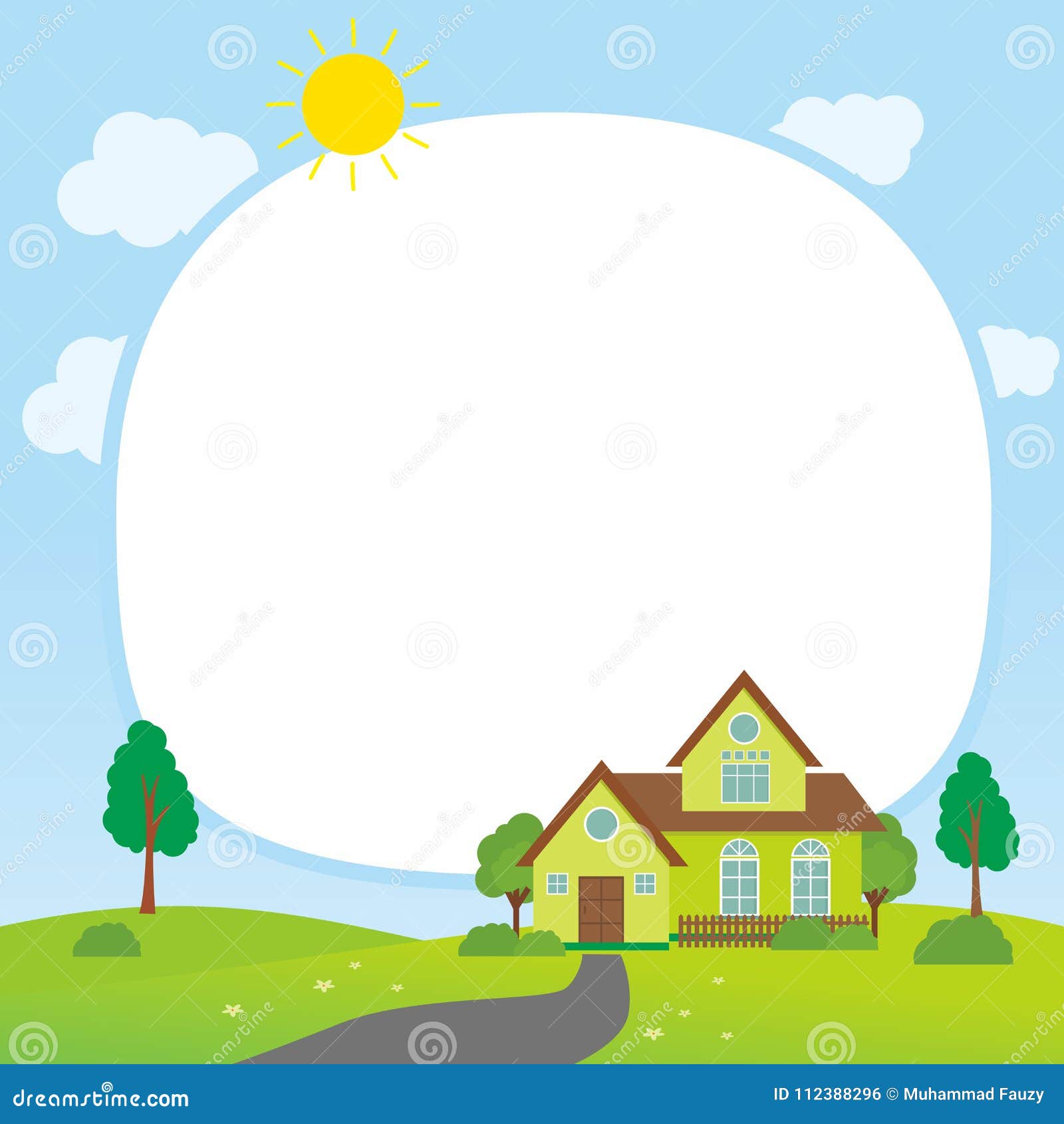 Cute Frame / Border with Ornament Stock Vector - Illustration of baby ...