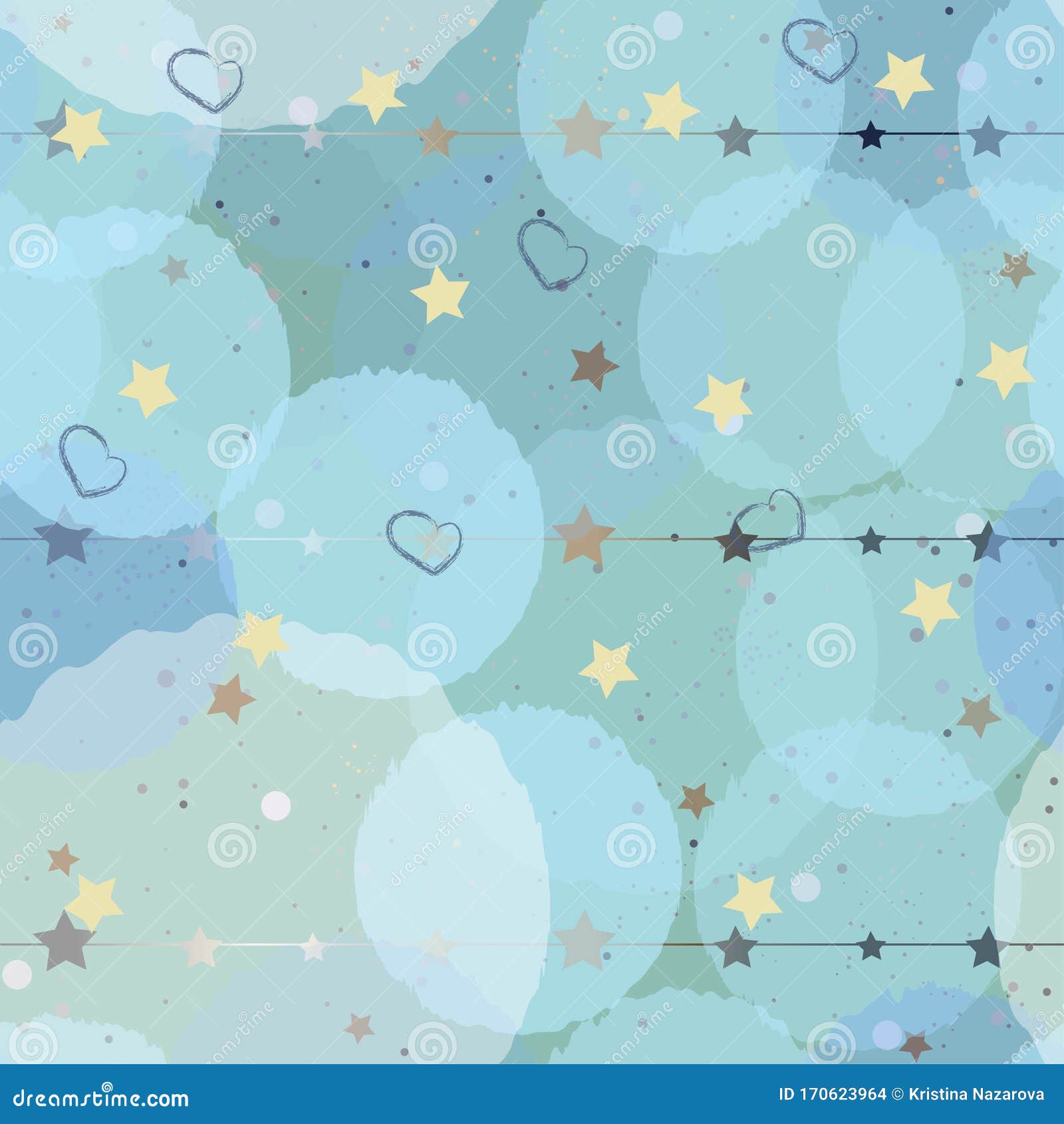 Cute Frame with Glittering Stars Stock Illustration - Illustration of ...