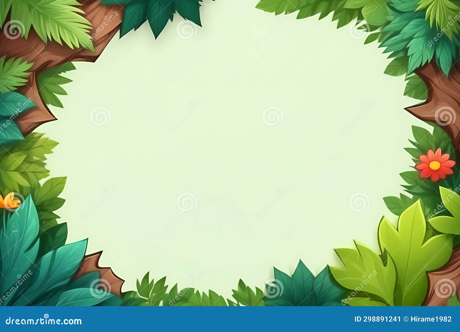 Cute Frames, Borders, Card or Postcard of Nature, Plant, Tree, Forest ...