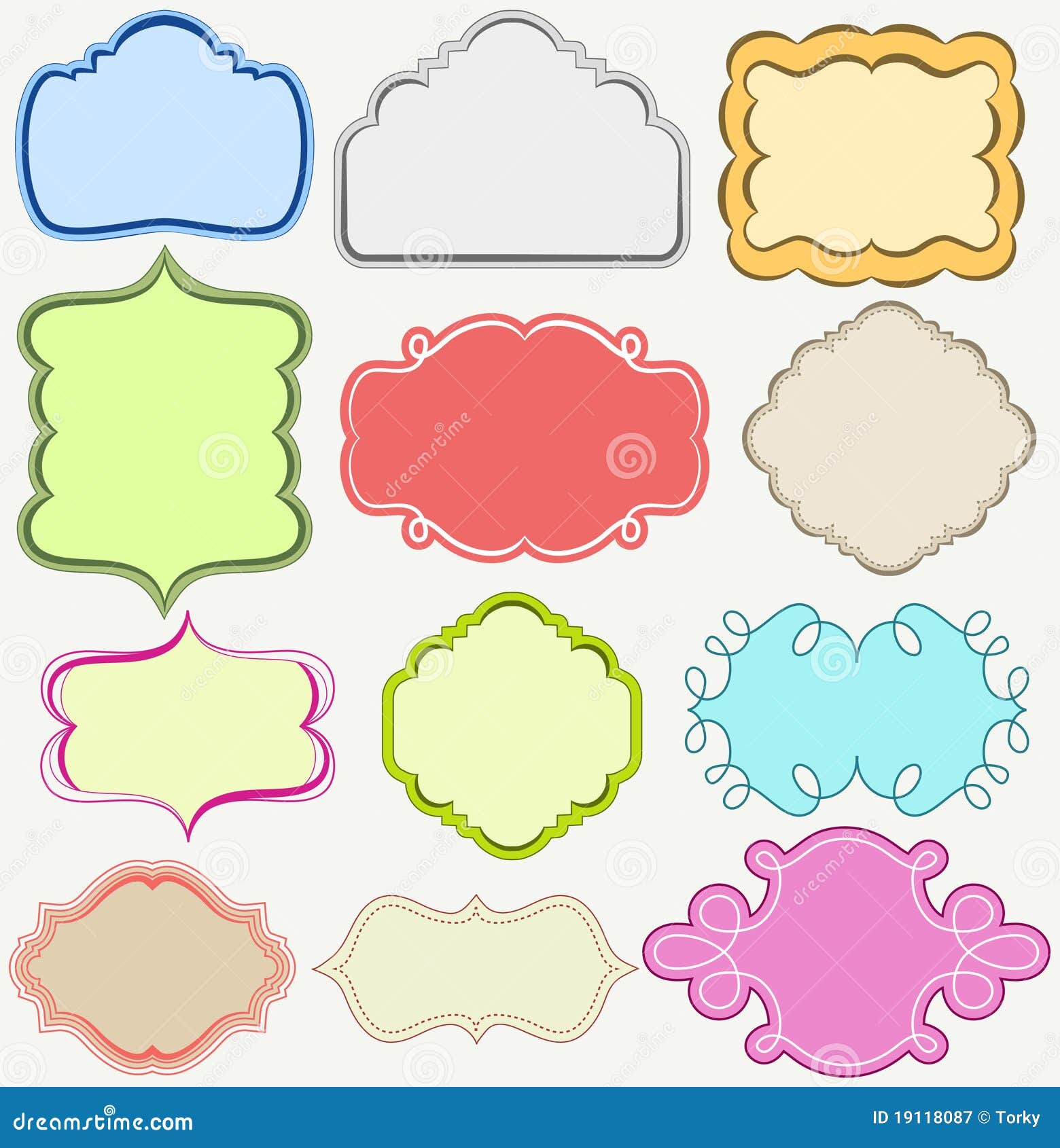 Cute Frames Set Royalty Free Stock Photography - Image: 19118087 Cute Frames Set Royalty Free Stock Photography - Image: 19118087
