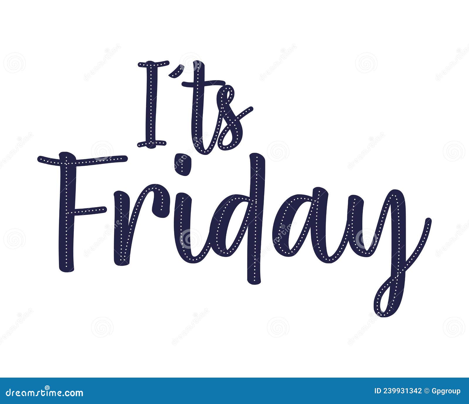 Cute friday lettering stock vector. Illustration of week - 239931342