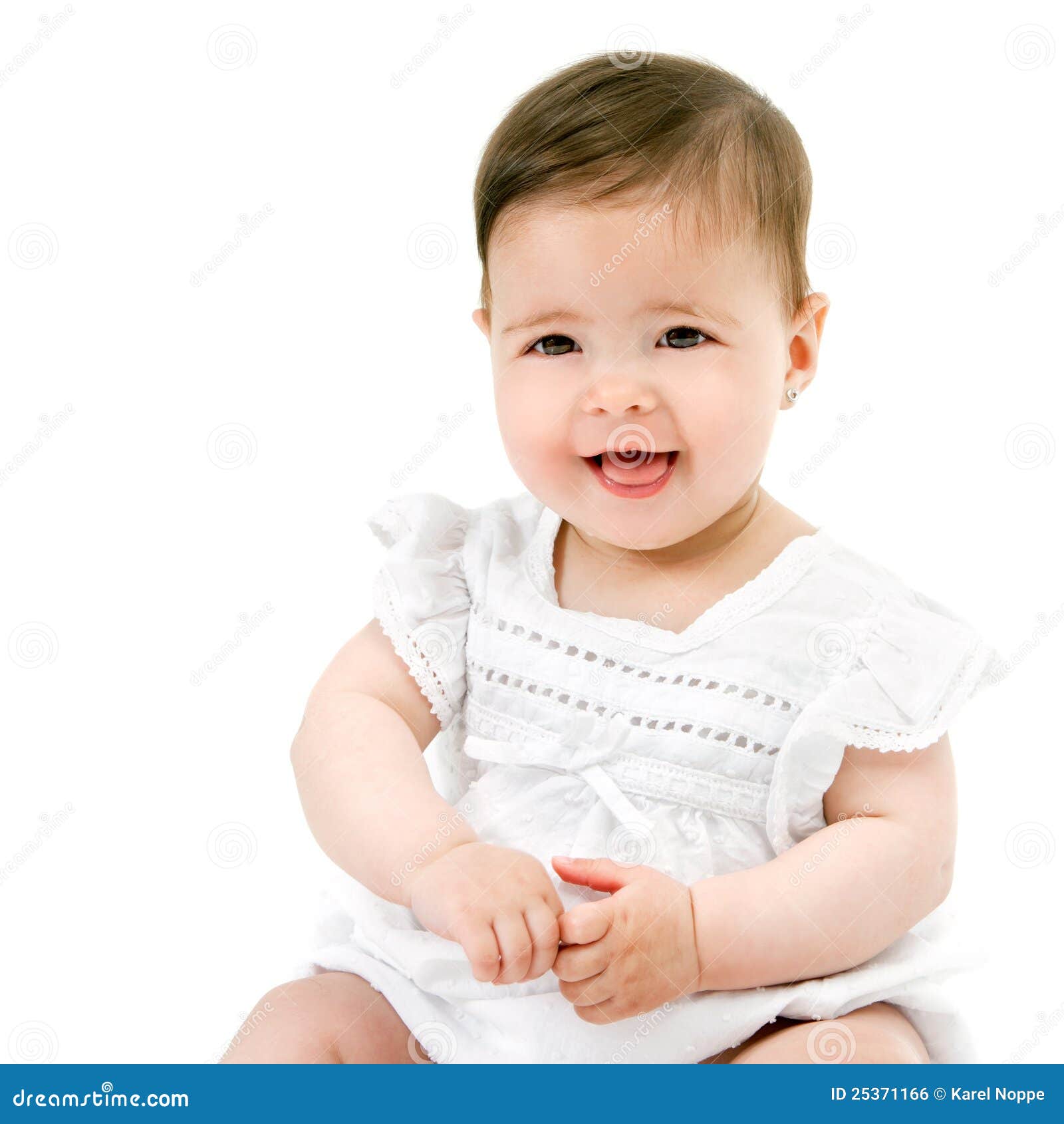 Cute friendly baby girl. stock photo. Image of clean - 25371166