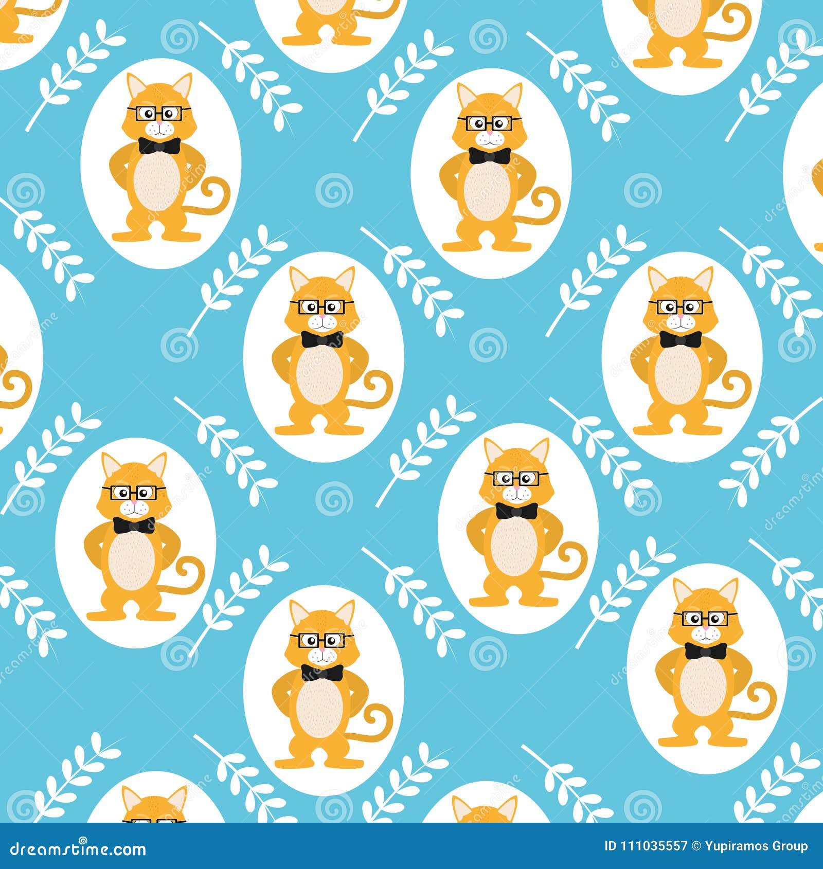 Cute and Funny Animals Background Pattern Stock Vector - Illustration ...