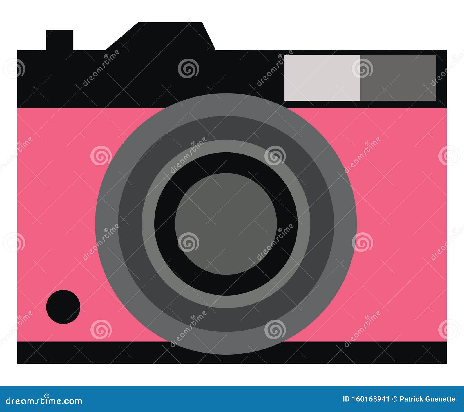 Pink Camera, Vector or Color Illustration Stock Illustration ...