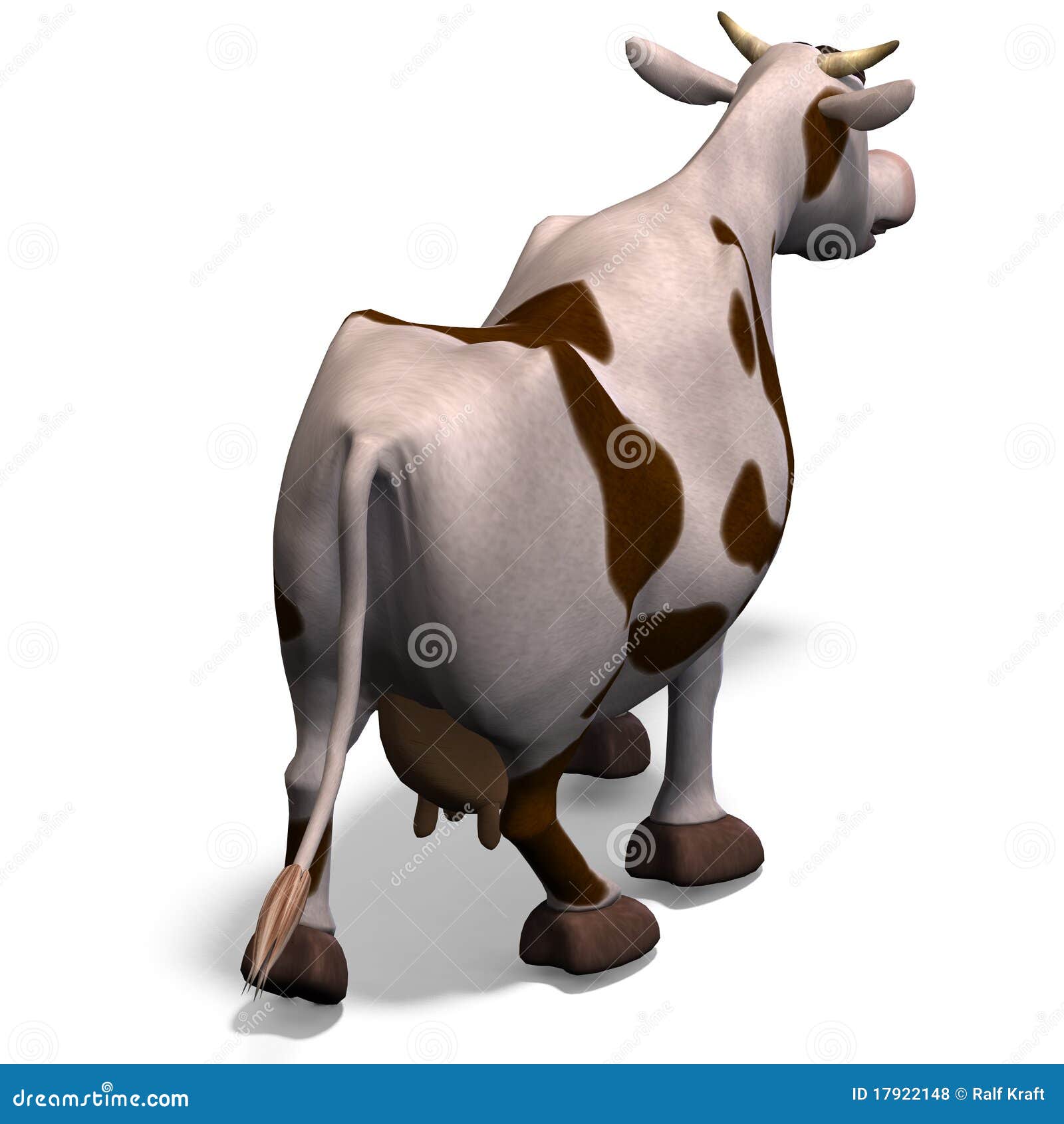 Cute and funny cartoon cow stock illustration. Illustration of hooves ...