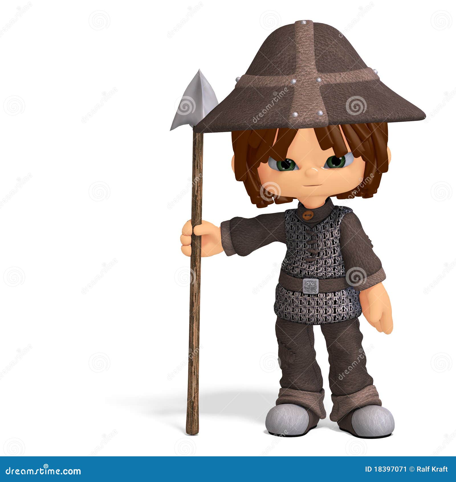 Cute and Funny Cartoon Guard Stock Illustration - Illustration of guard ...