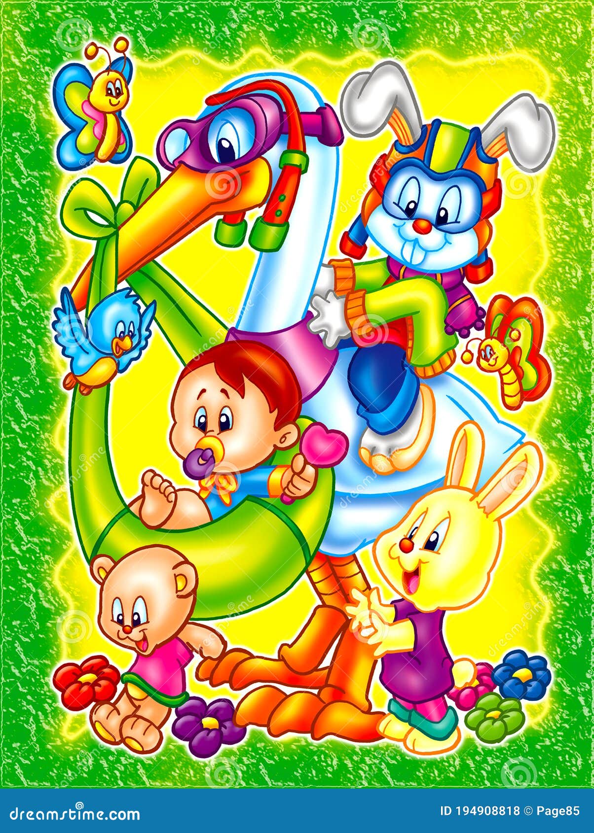 Cute And Funny Cartoons Stock Photo | CartoonDealer.com #194908818