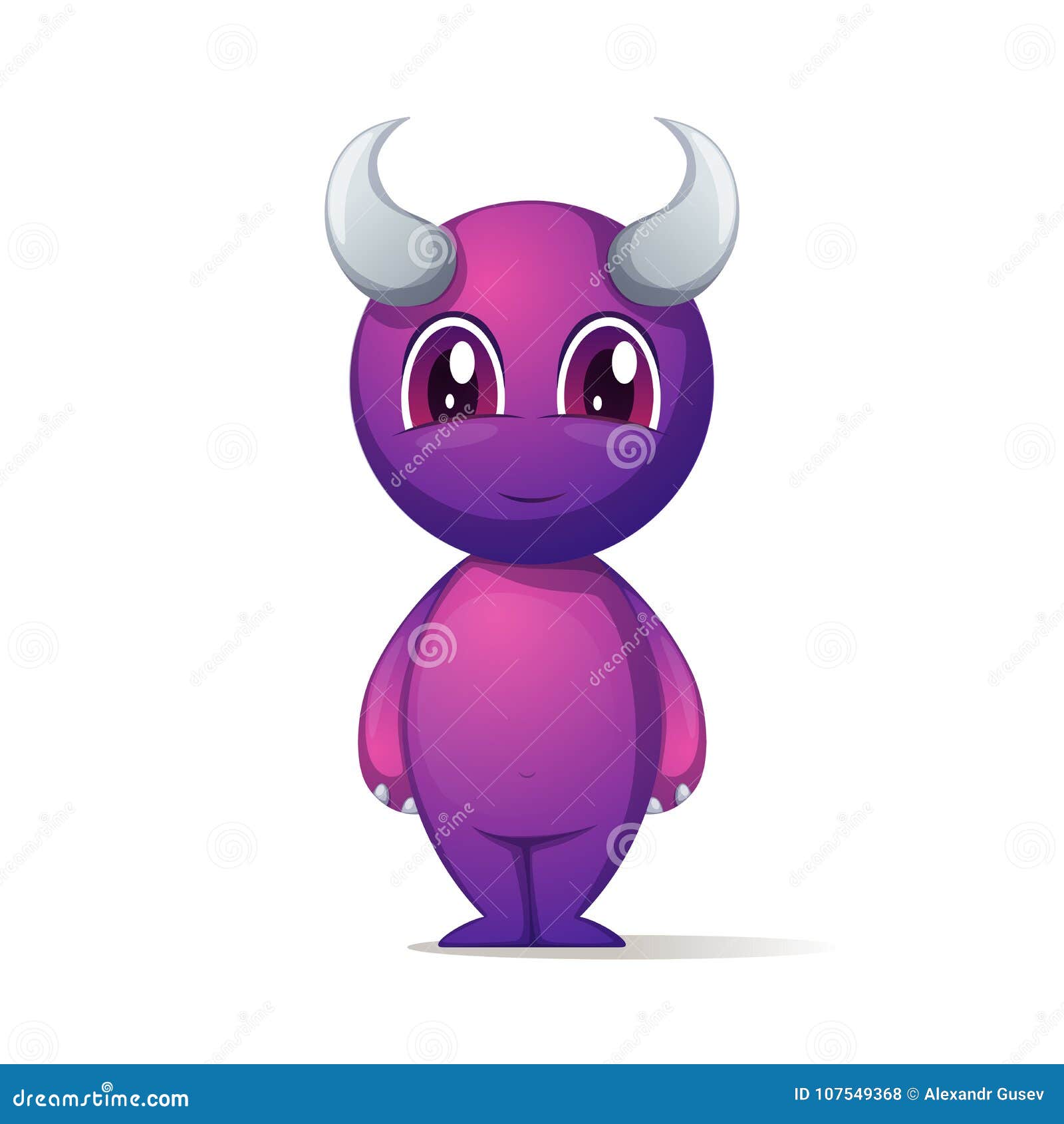 Cute, Funny Devil. Cartoon Characters. Stock Vector - Illustration of ...