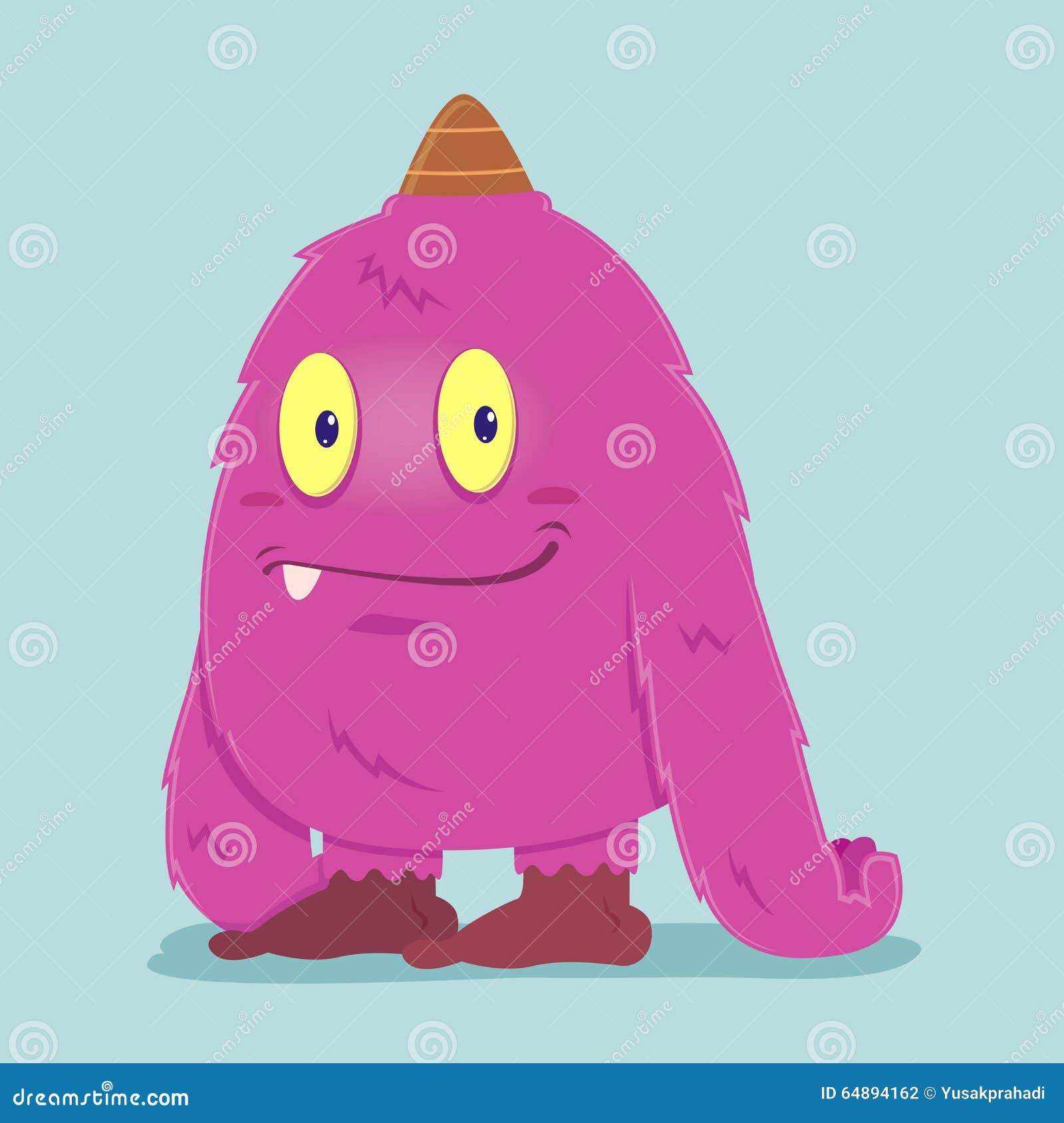 Cute Hairy Dog Cartoon Illustration | CartoonDealer.com #39373207