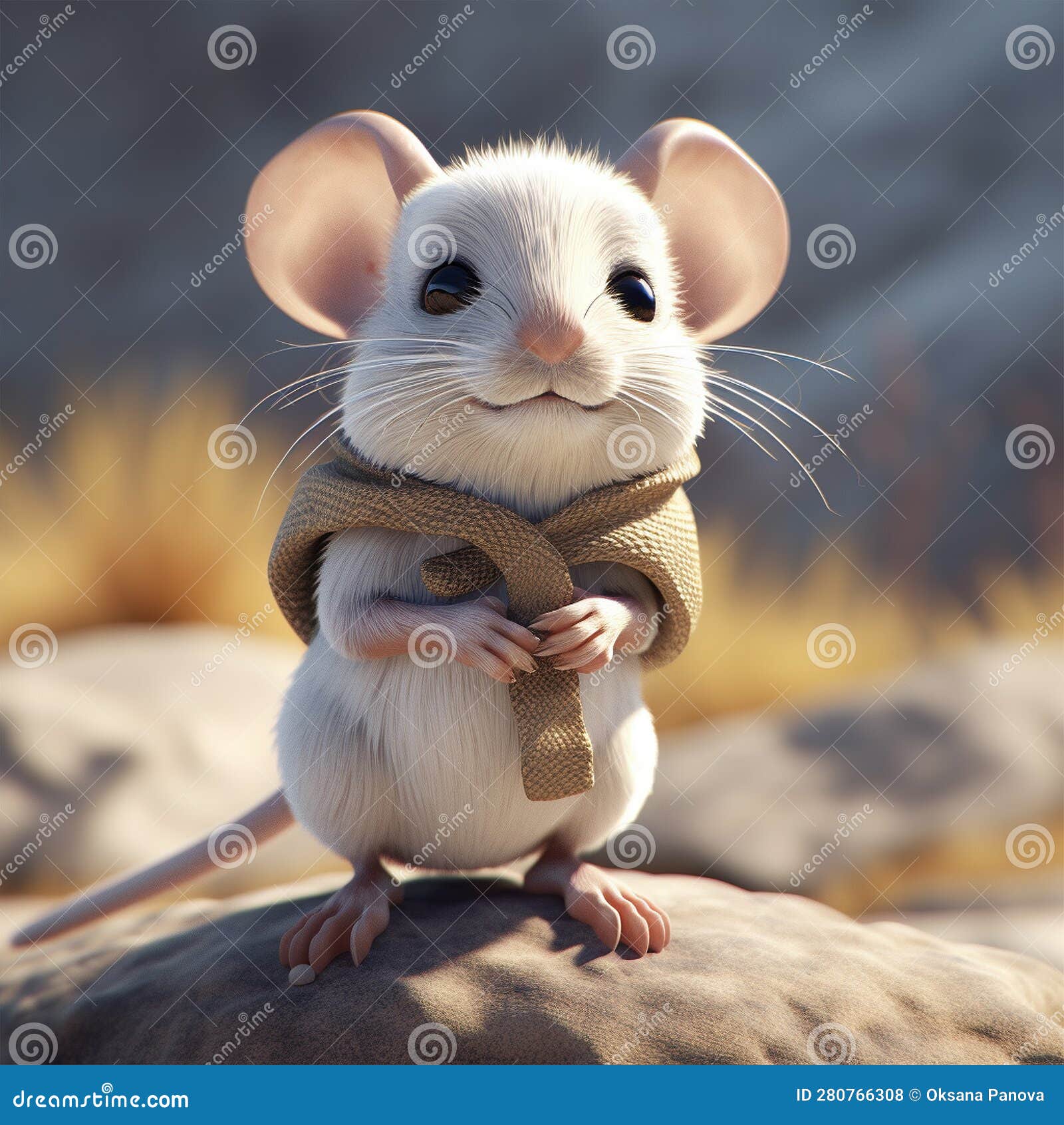 Cute and Funny Mouse. Generative AI Stock Illustration - Illustration ...