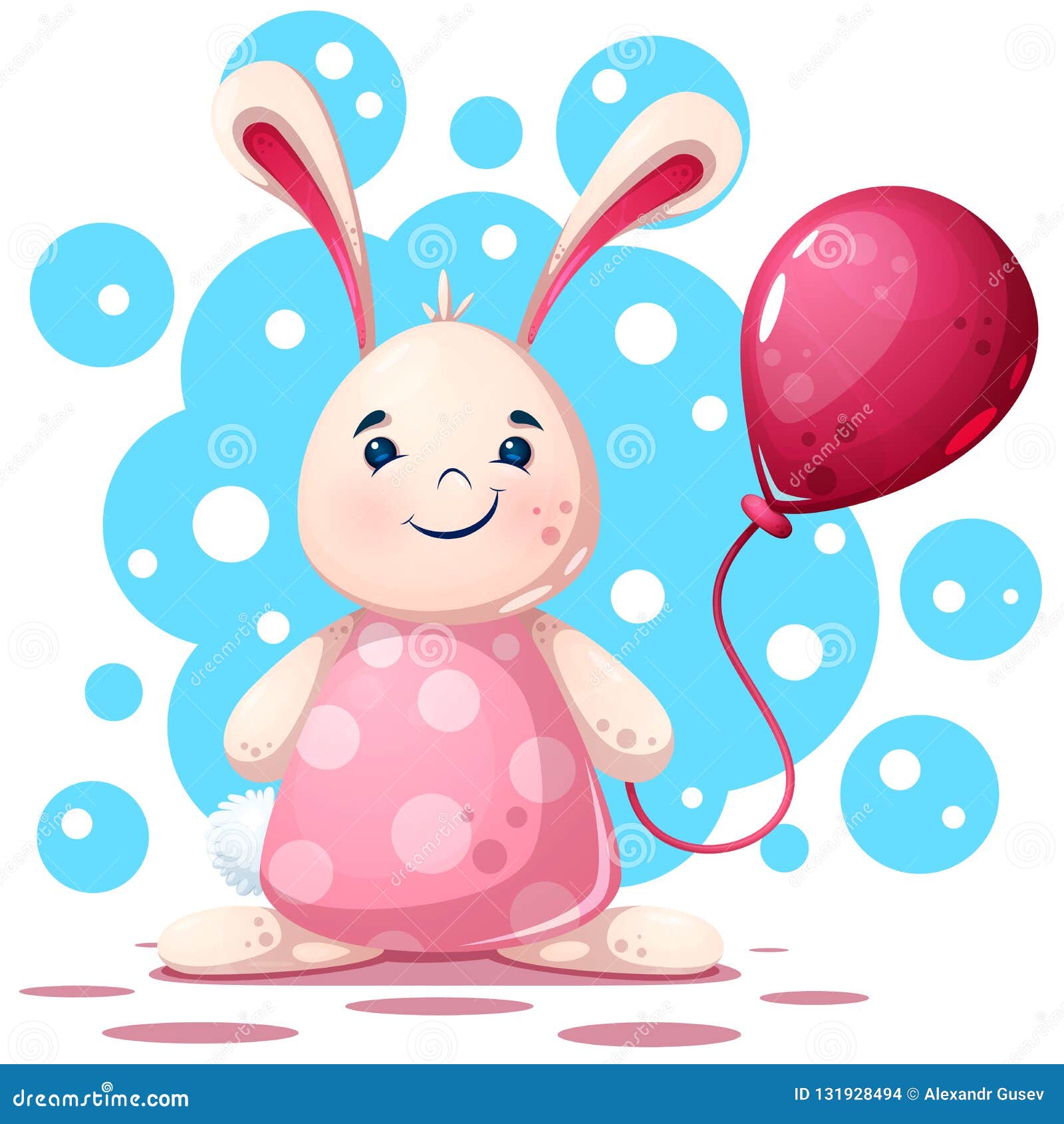 Beautiful Rabbit Smiling Face Cartoon In Black And White ...