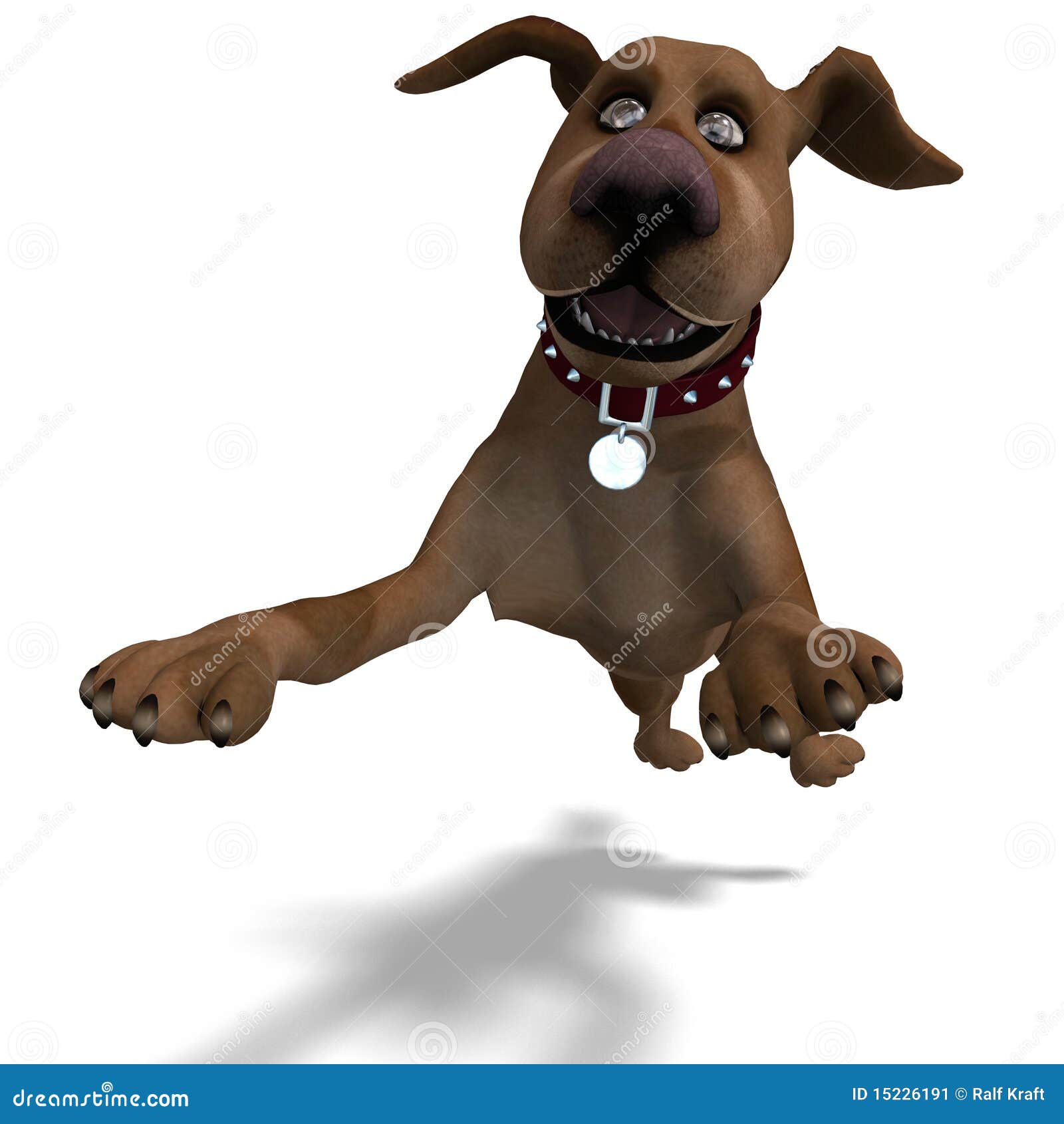 The Cute and Funny Toon Dog is a Bit Silly Stock Illustration ...