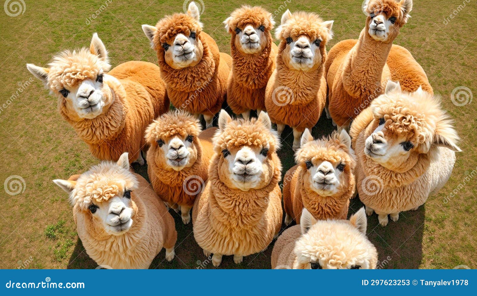 Cute Furry Funny Alpaca in the Clearing Stock Illustration ...