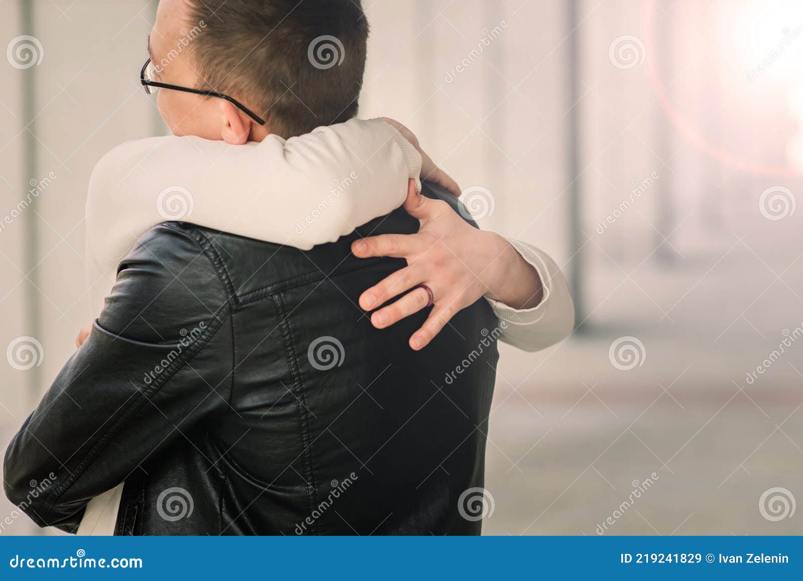 Cute Gay Couple In The City Tender Gentle Kissing Smiling Stock Image Image Of Lovers Cool