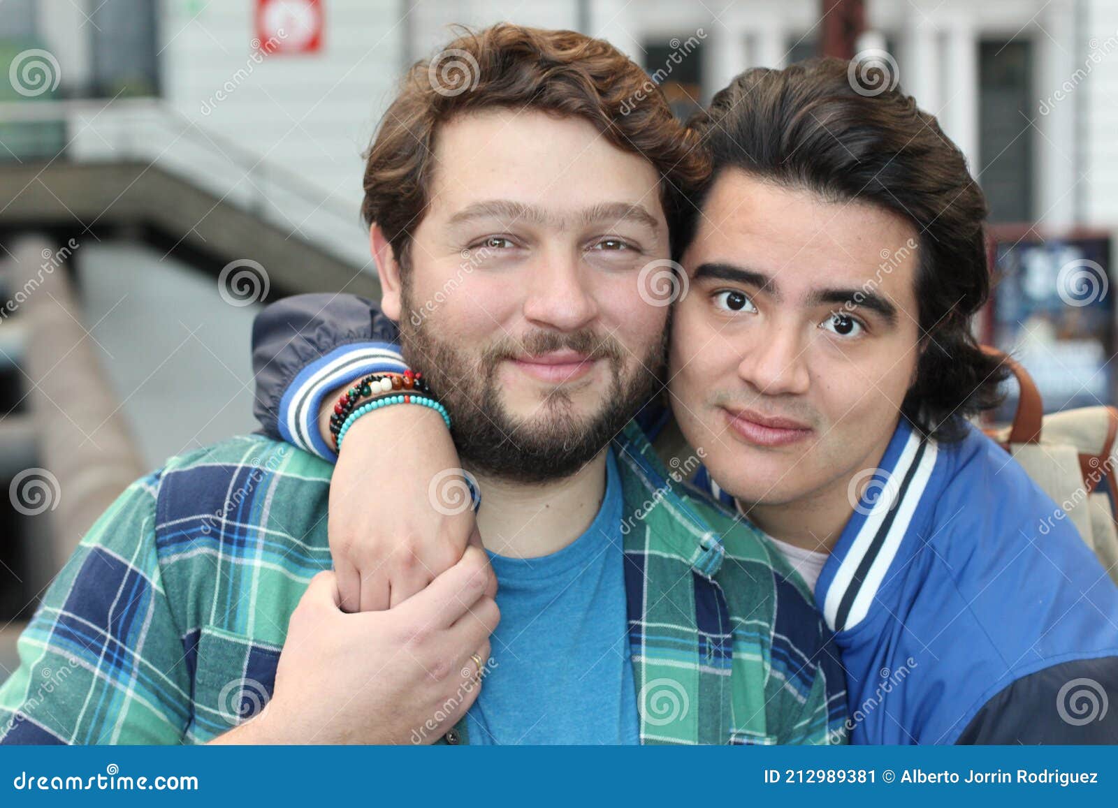 Cute Gay Couple Falling in Love Stock Image - Image of outdoor, lgbtq ...