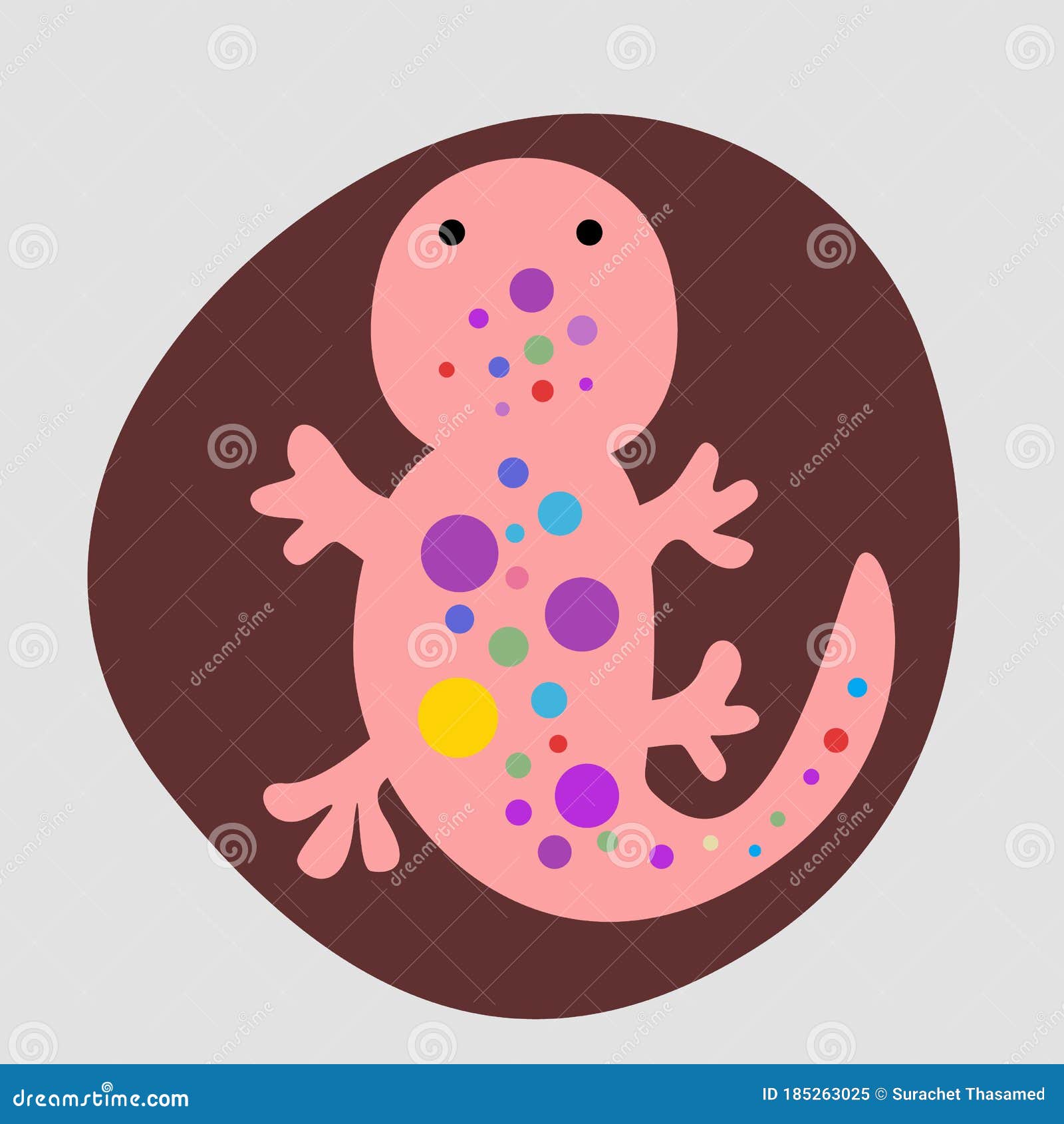 Cute Gecko Cartoon Vector Illustration | CartoonDealer.com #45673276