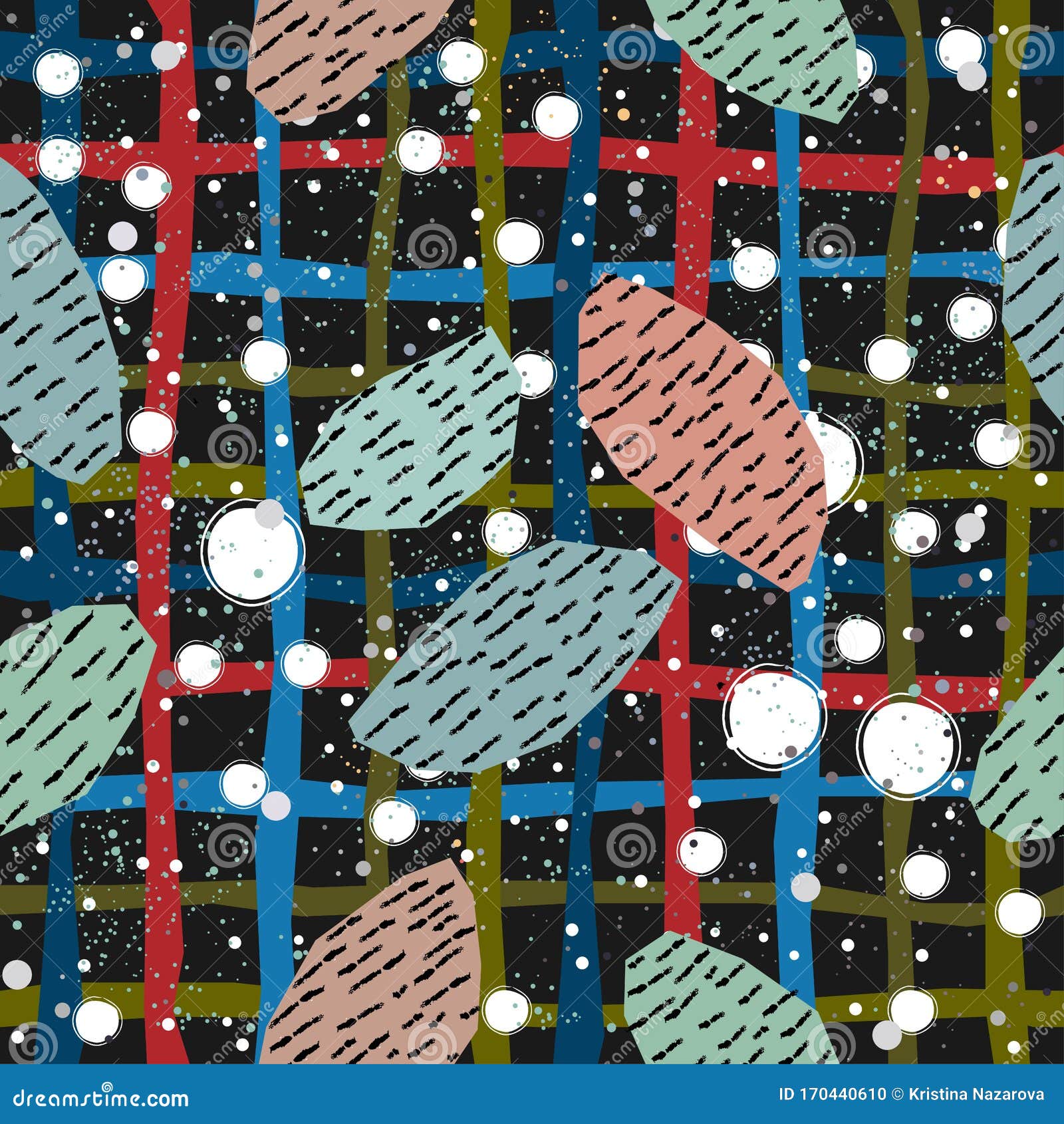 Cute Gemstone Background. Seamless Pattern with Gemstones Stock ...