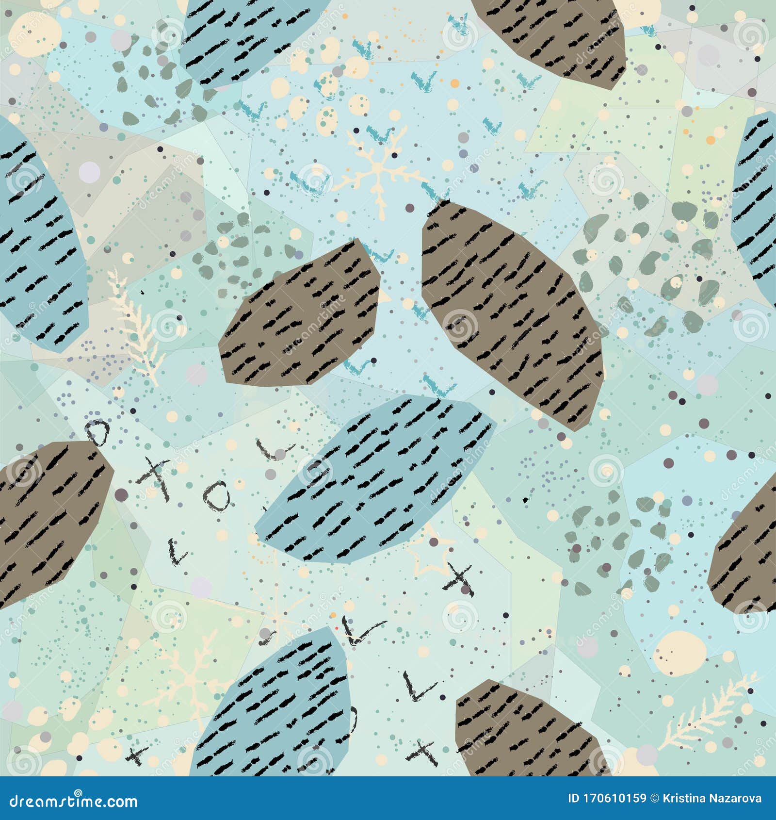 Cute Gemstone Background. Seamless Pattern with Gemstones Stock ...