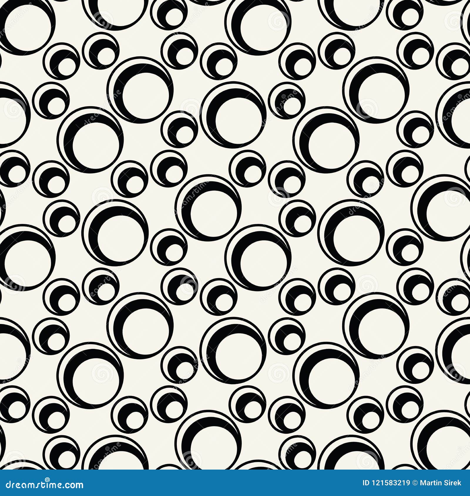 Cute Geometric Bubbles Graphic Print Vector Pattern Stock Vector ...