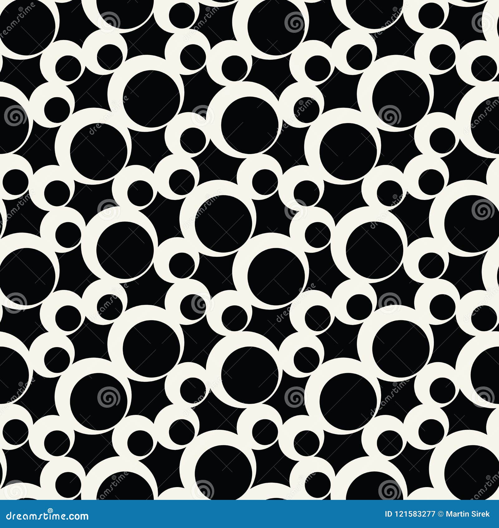 Cute Geometric Bubbles Graphic Print Vector Pattern Stock Vector ...