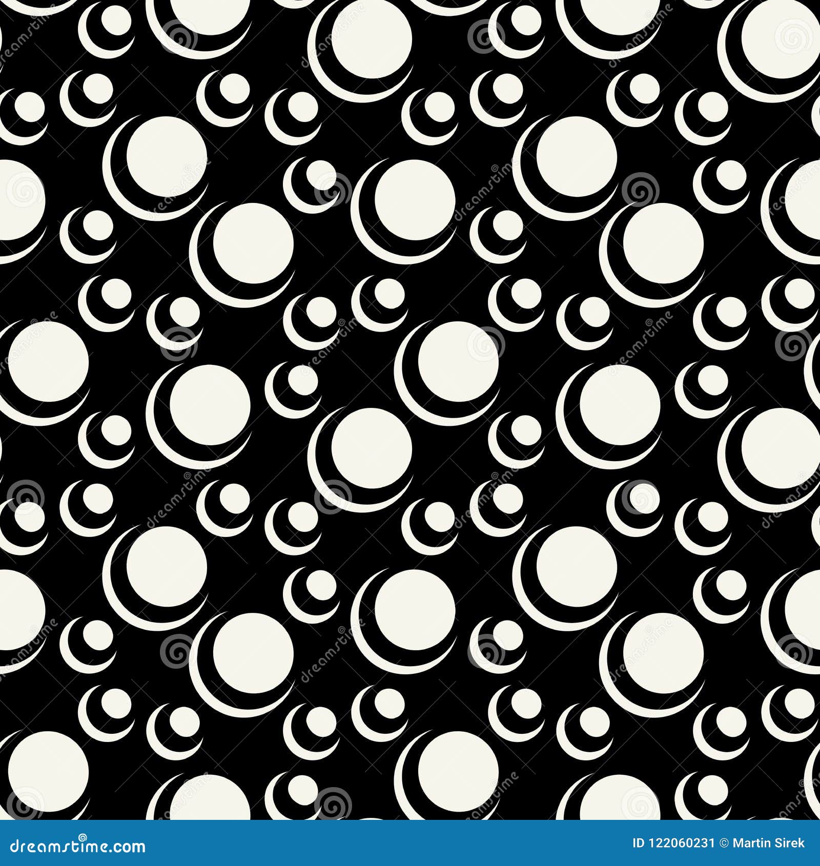 Cute Geometric Bubbles Graphic Print Vector Pattern Stock Vector ...