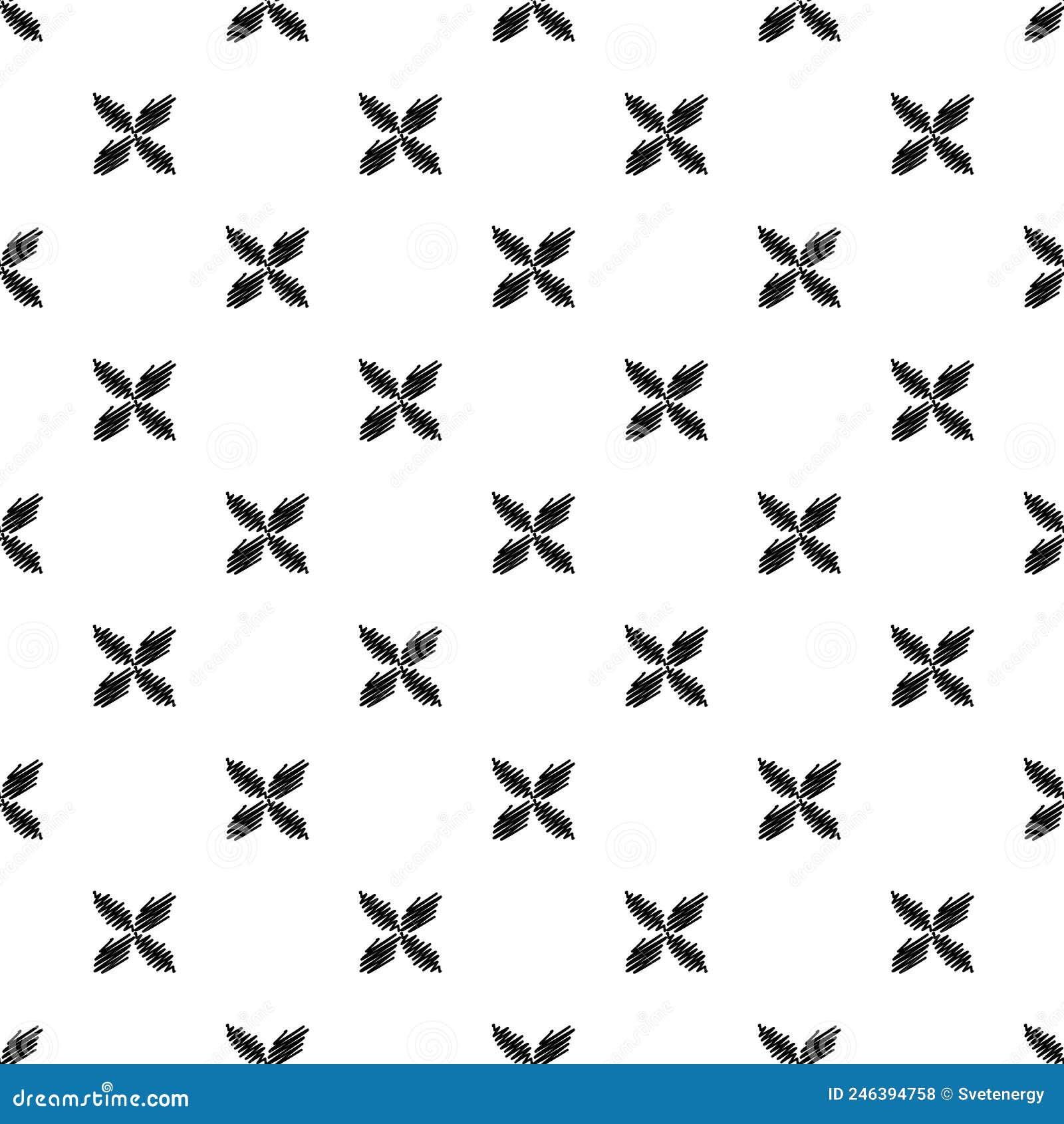 Cute Geometric Seamless Cross Pattern. Vector Illustration Stock Vector ...