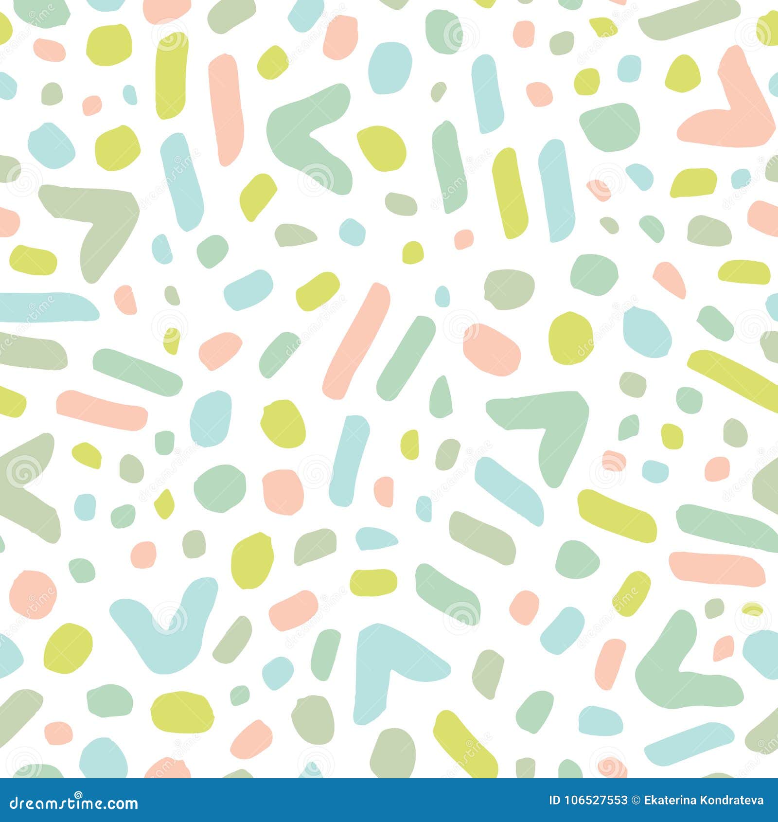 Cute Geometric Seamless Pattern Stock Vector - Illustration of ...
