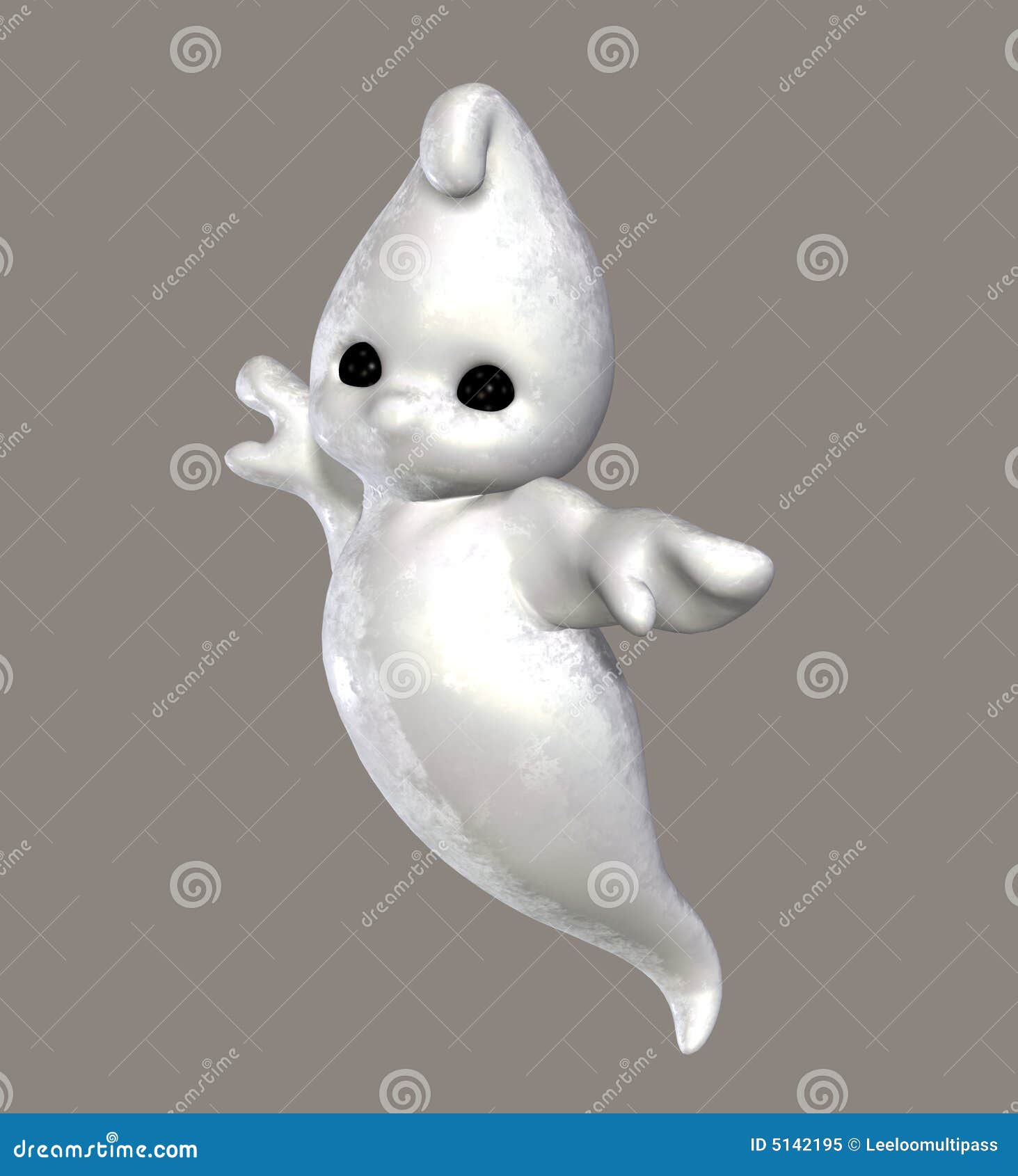 Cute Ghost stock illustration. Illustration of ghost, isolated - 5142195