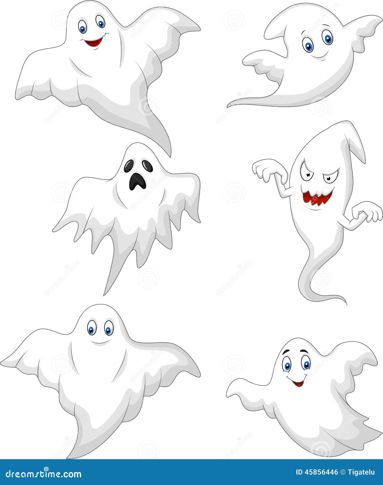 Ghost Cartoon Ghost Cartoon Character Flies In The Sky And Howls ...