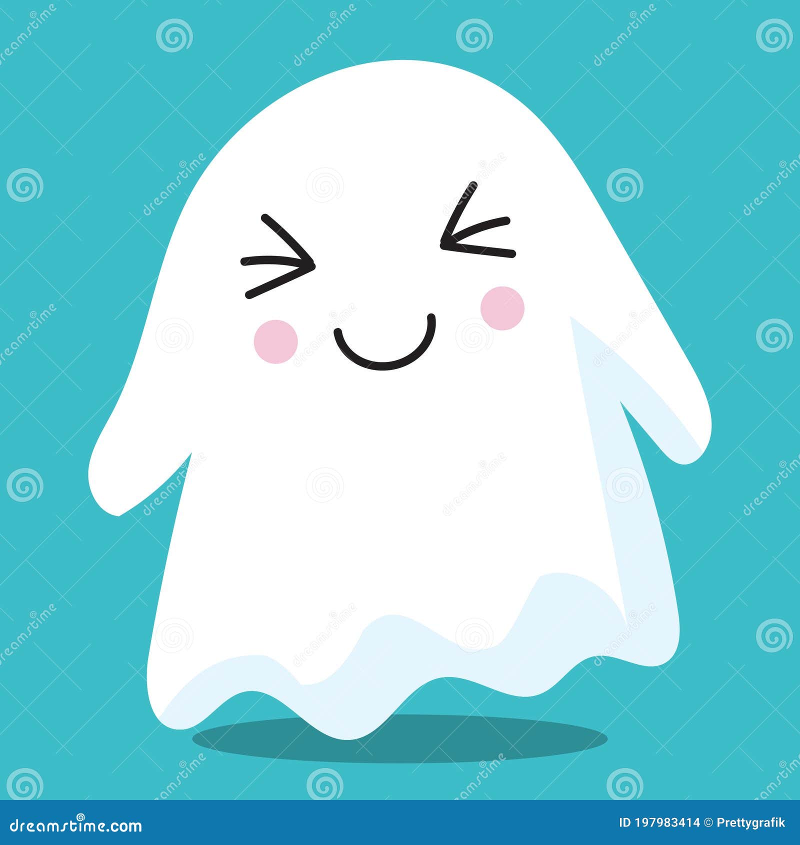 CUTE GHOST SKY 05 stock vector. Illustration of cartoon - 197983414