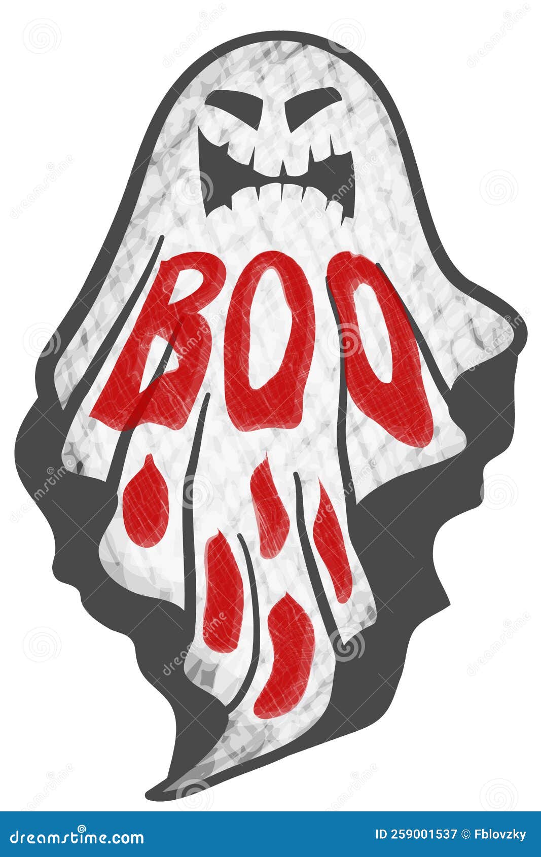 Cute ghost and word boo stock vector. Illustration of spooky - 259001537