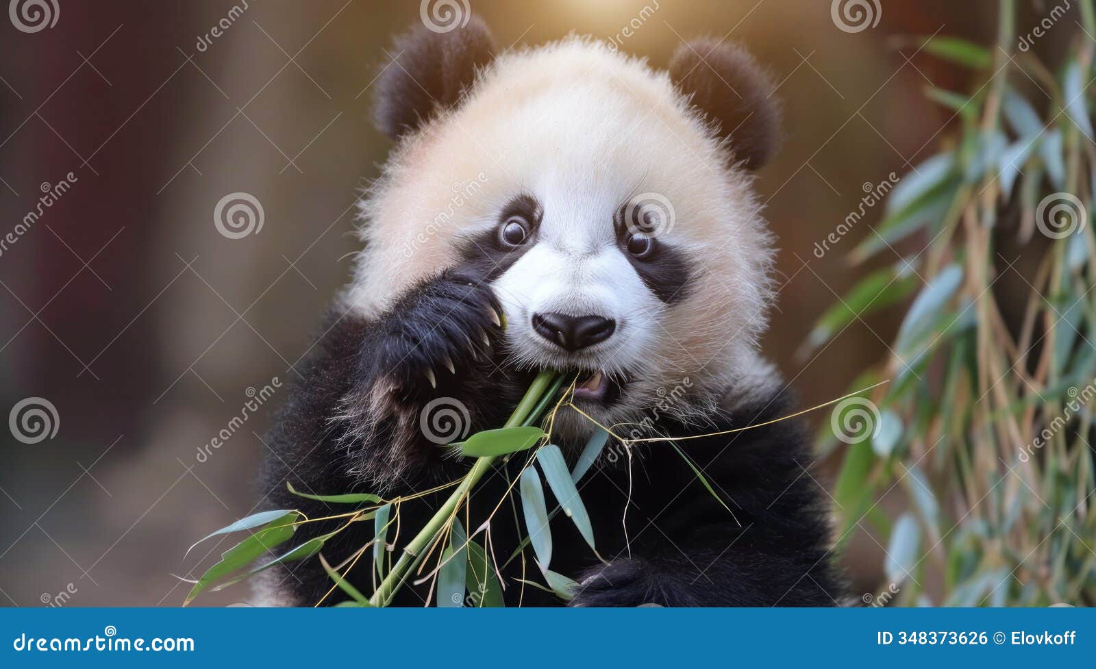 A Panda Eats Bamboo Royalty-Free Stock Photography | CartoonDealer.com ...