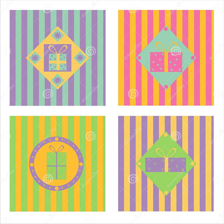 Cute gift backgrounds stock vector. Illustration of design - 17822471