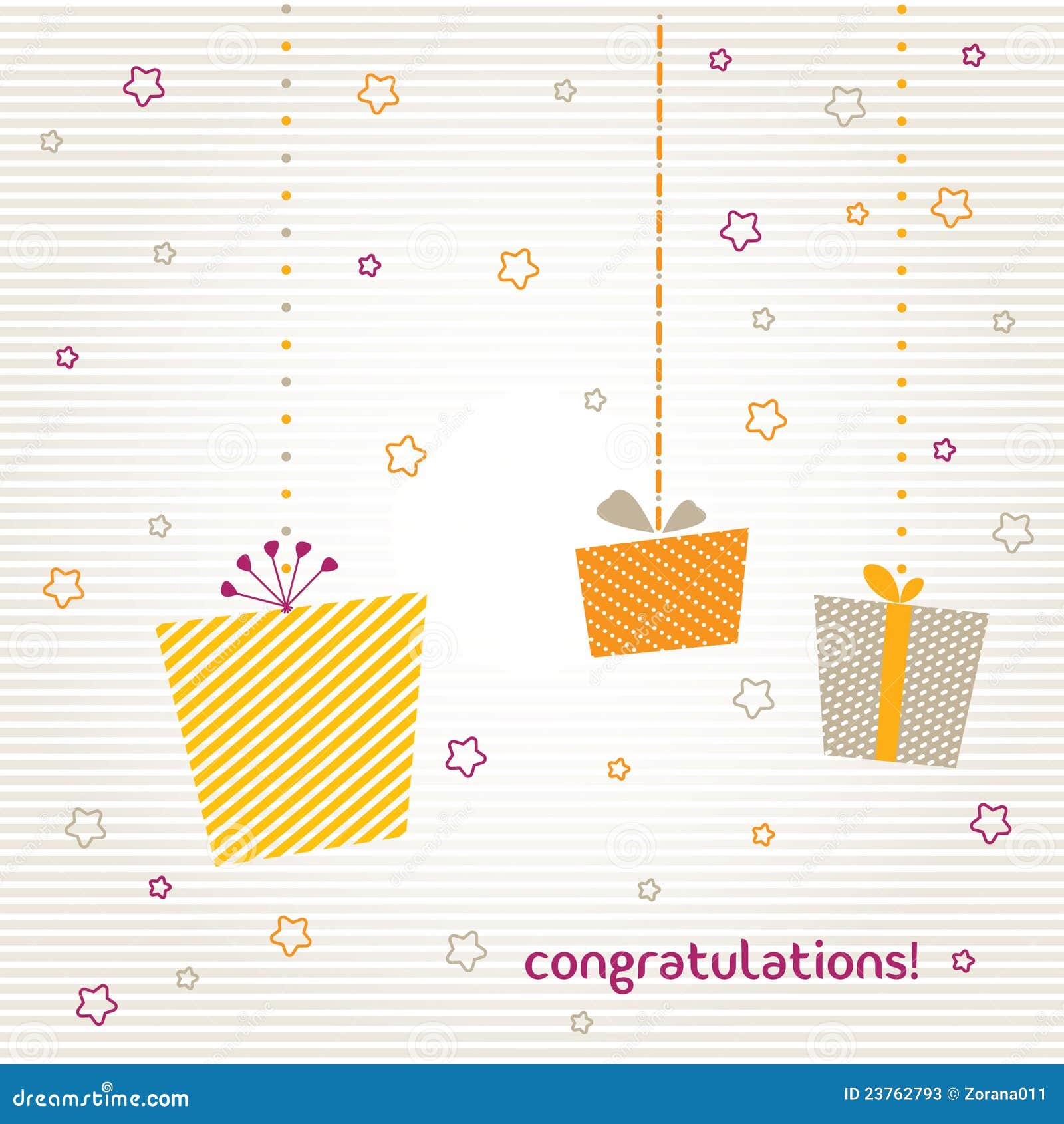 Cute gift card stock vector. Illustration of digital - 23762793