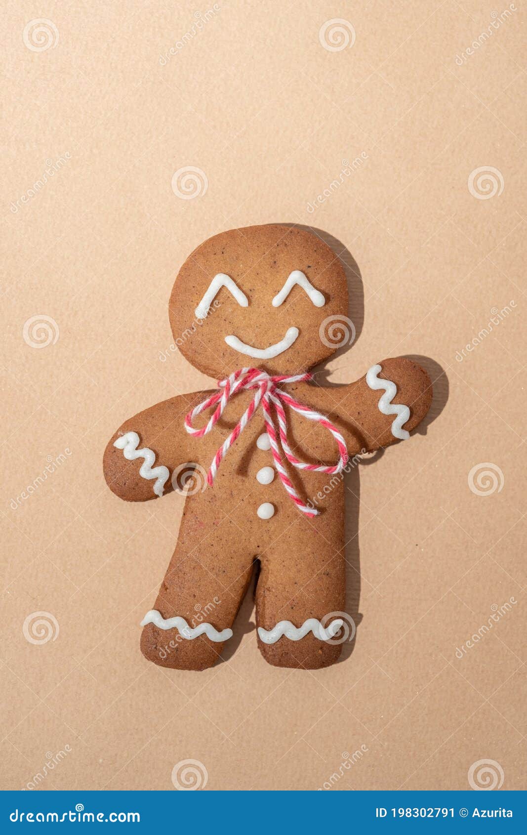 Cute Gingerbread man stock image. Image of smile, merry - 198302791