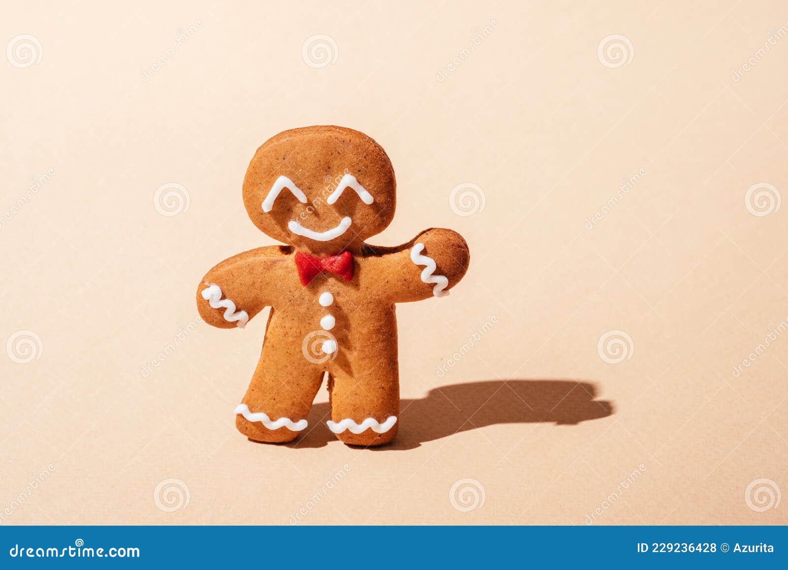 Cute Gingerbread man stock photo. Image of winter, gingerbread - 229236428