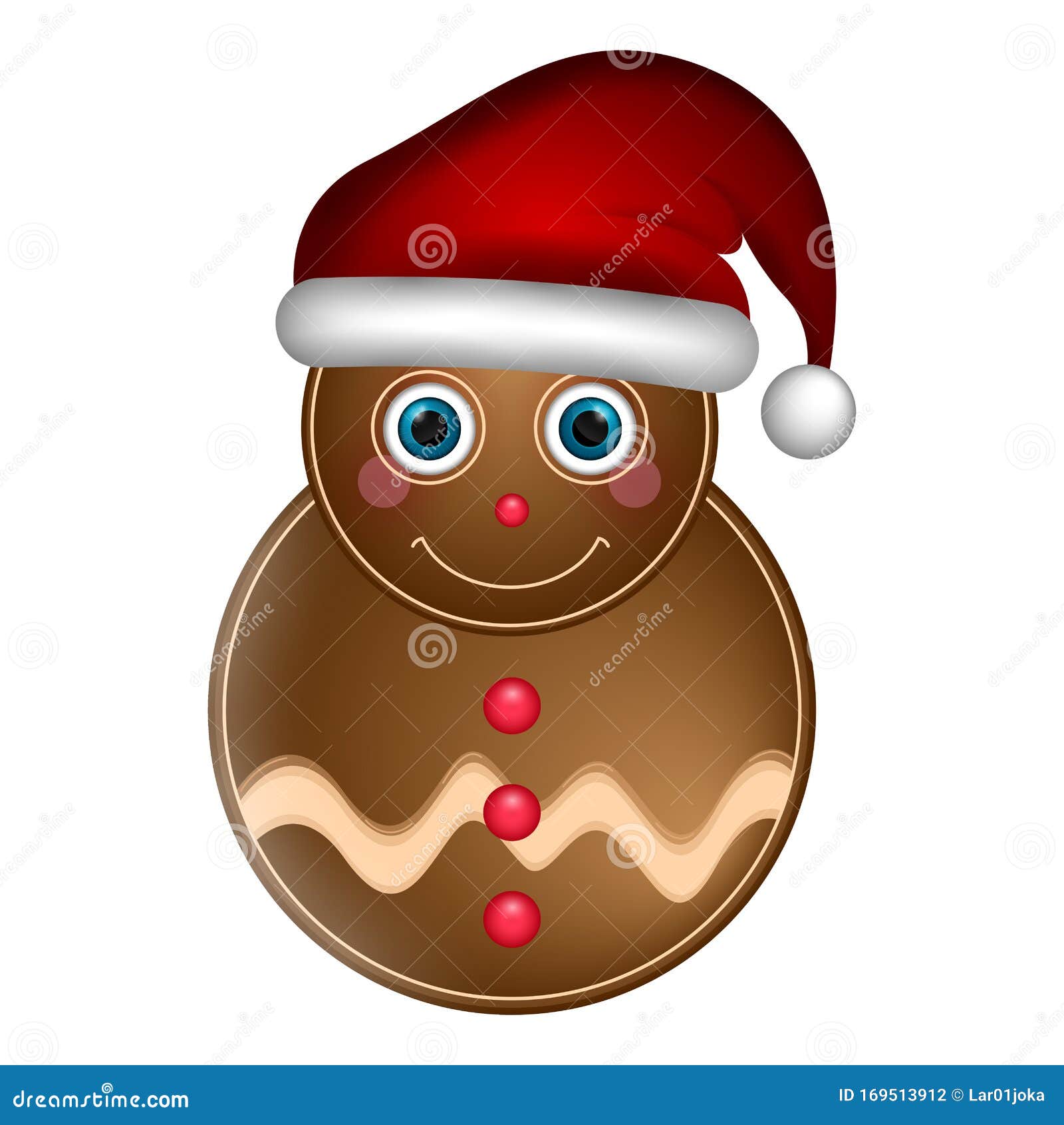 Cute gingerbread man stock vector. Illustration of holiday - 169513912