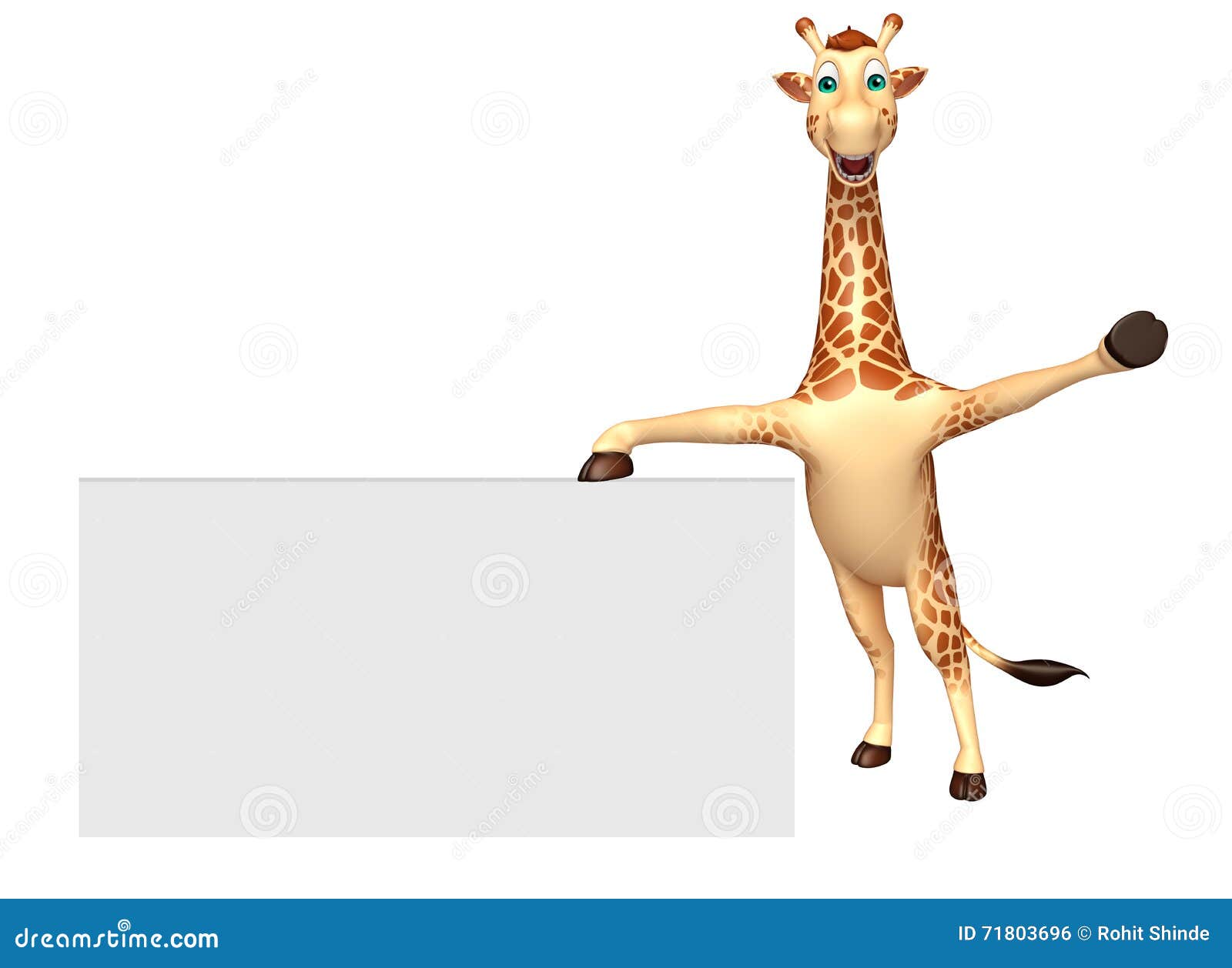 Giraffe Board Set, Giraffe Blackboard, Standing, Sitting And Long Short ...