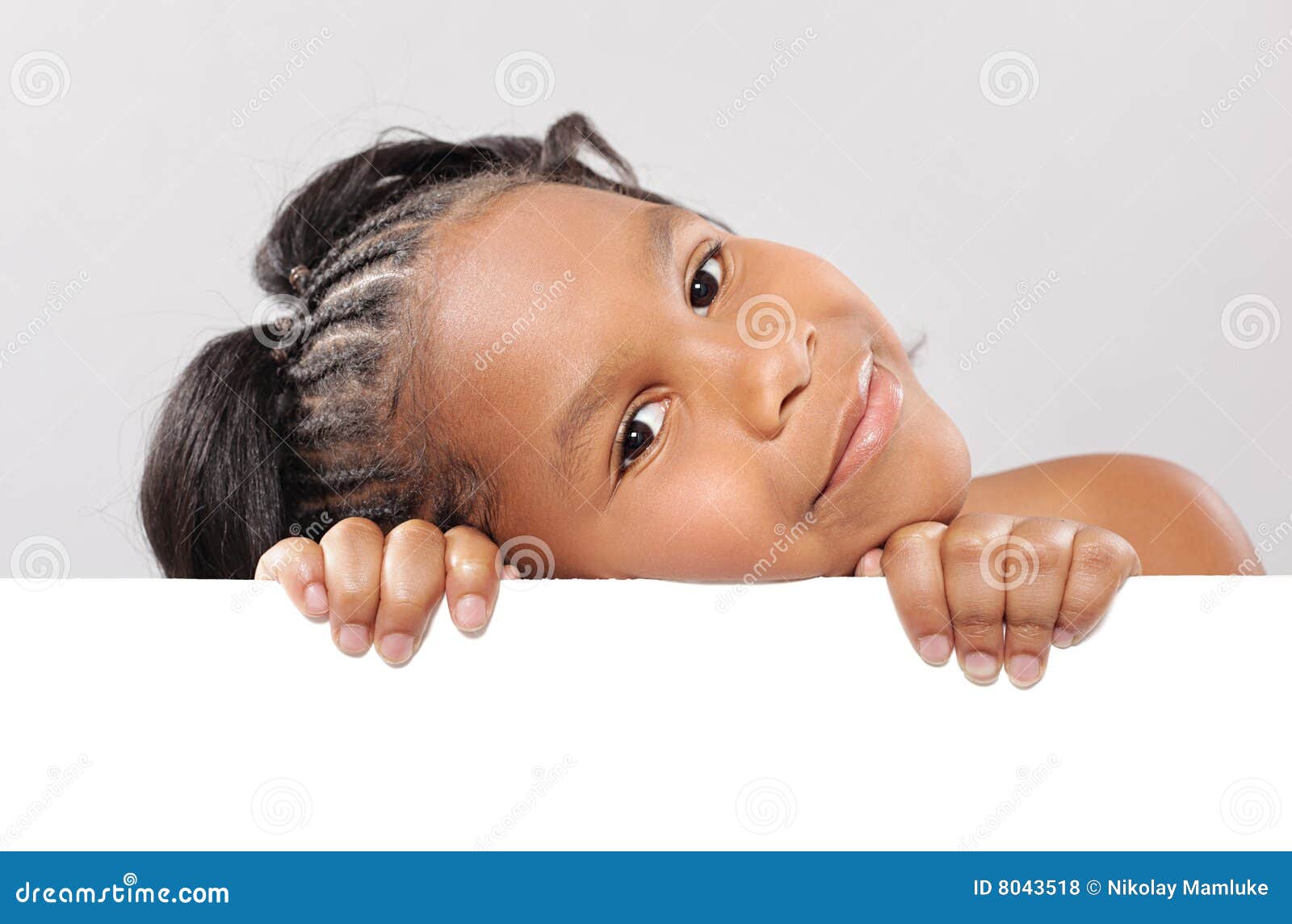 Cute girl with copy space stock photo. Image of person - 8043518