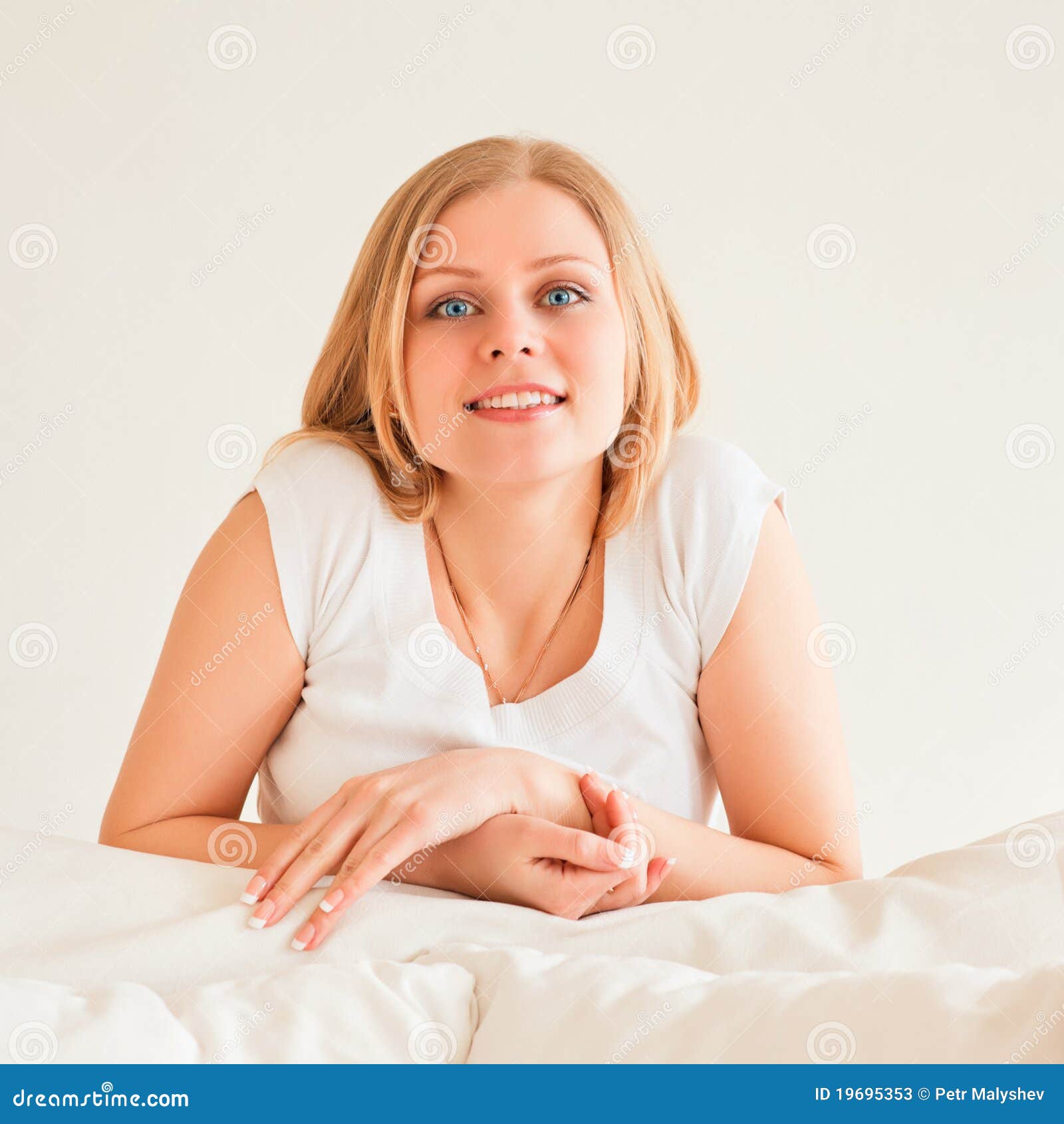 Cute Girl Dreaming stock image. Image of female, adult - 19695353