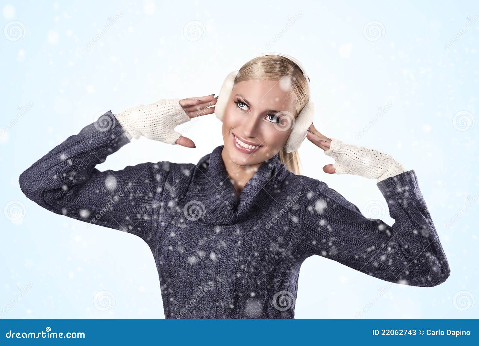 Cute Girl Dressed for a Winter Cold Day Stock Image - Image of posing ...
