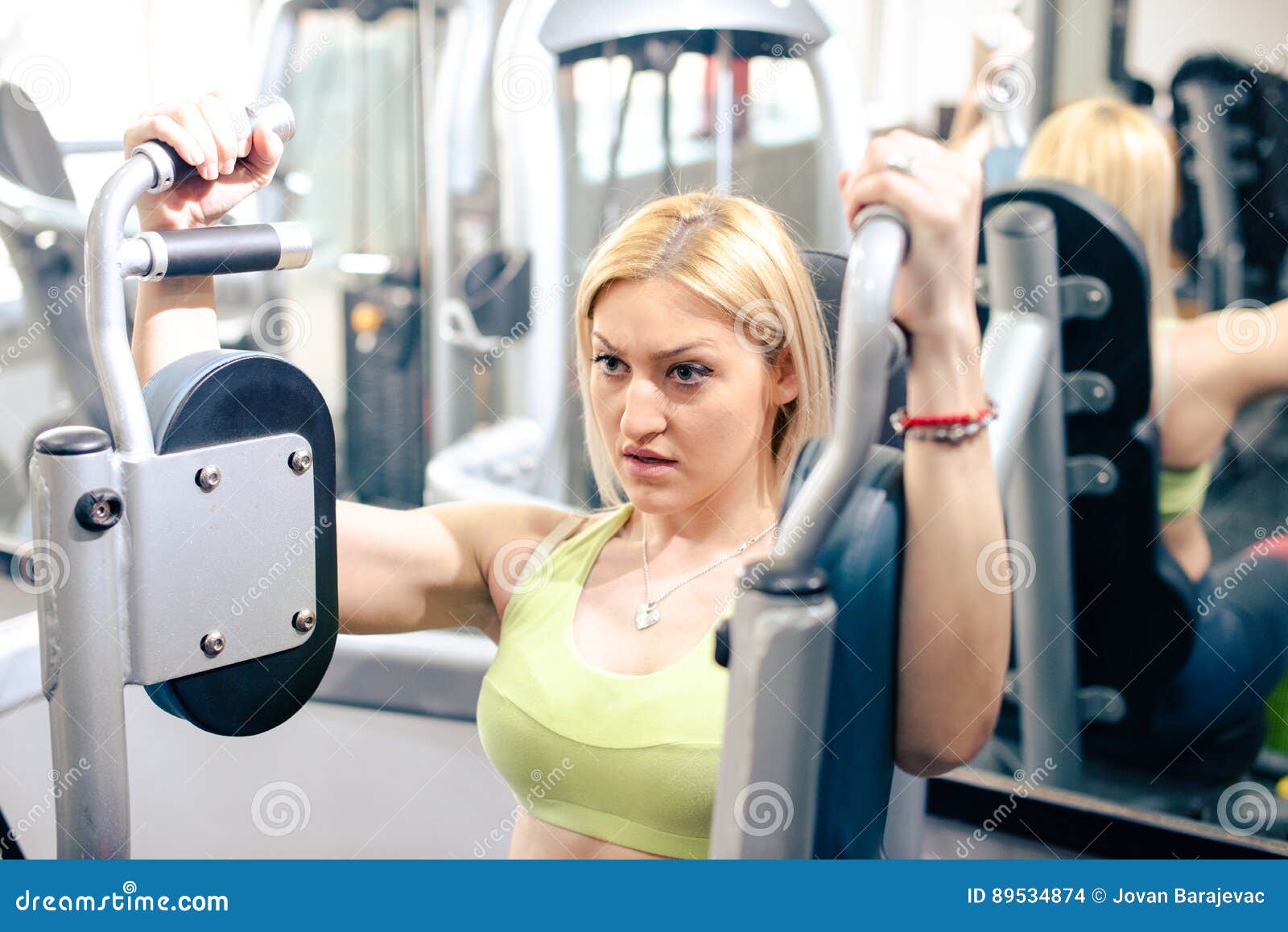 Cute girl exercising stock photo. Image of body, females - 89534874