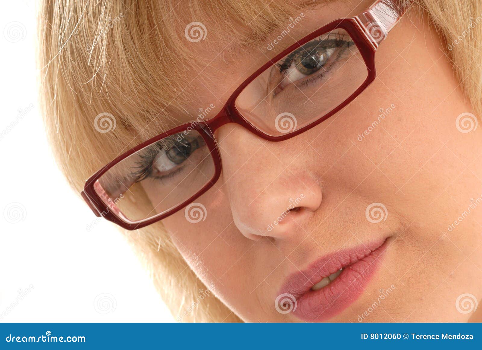 Cute Girl in Eyeglasses / Spectacles Stock Photo - Image of face, model ...
