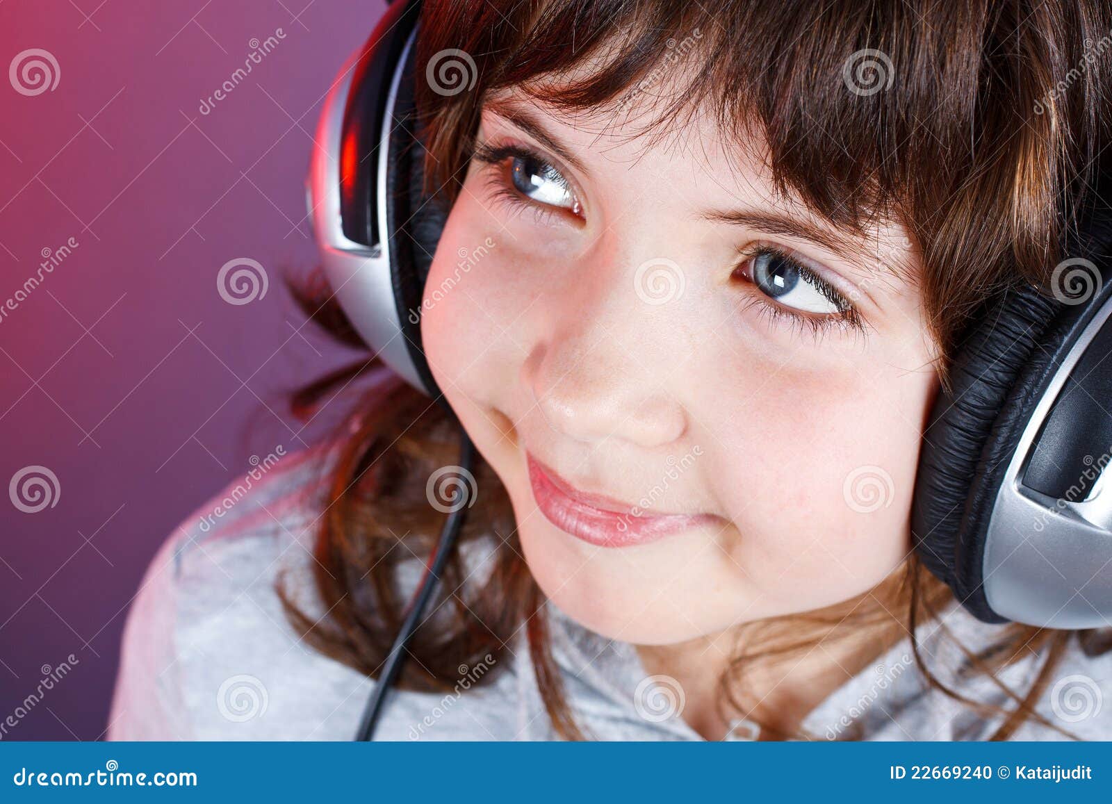 Cute girl with headset stock photo. Image of headset - 22669240