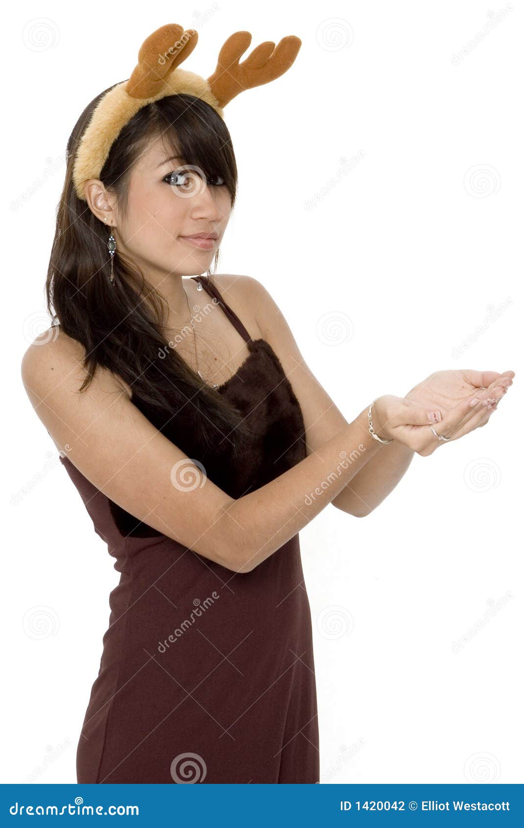 Girl Holding Hand Out